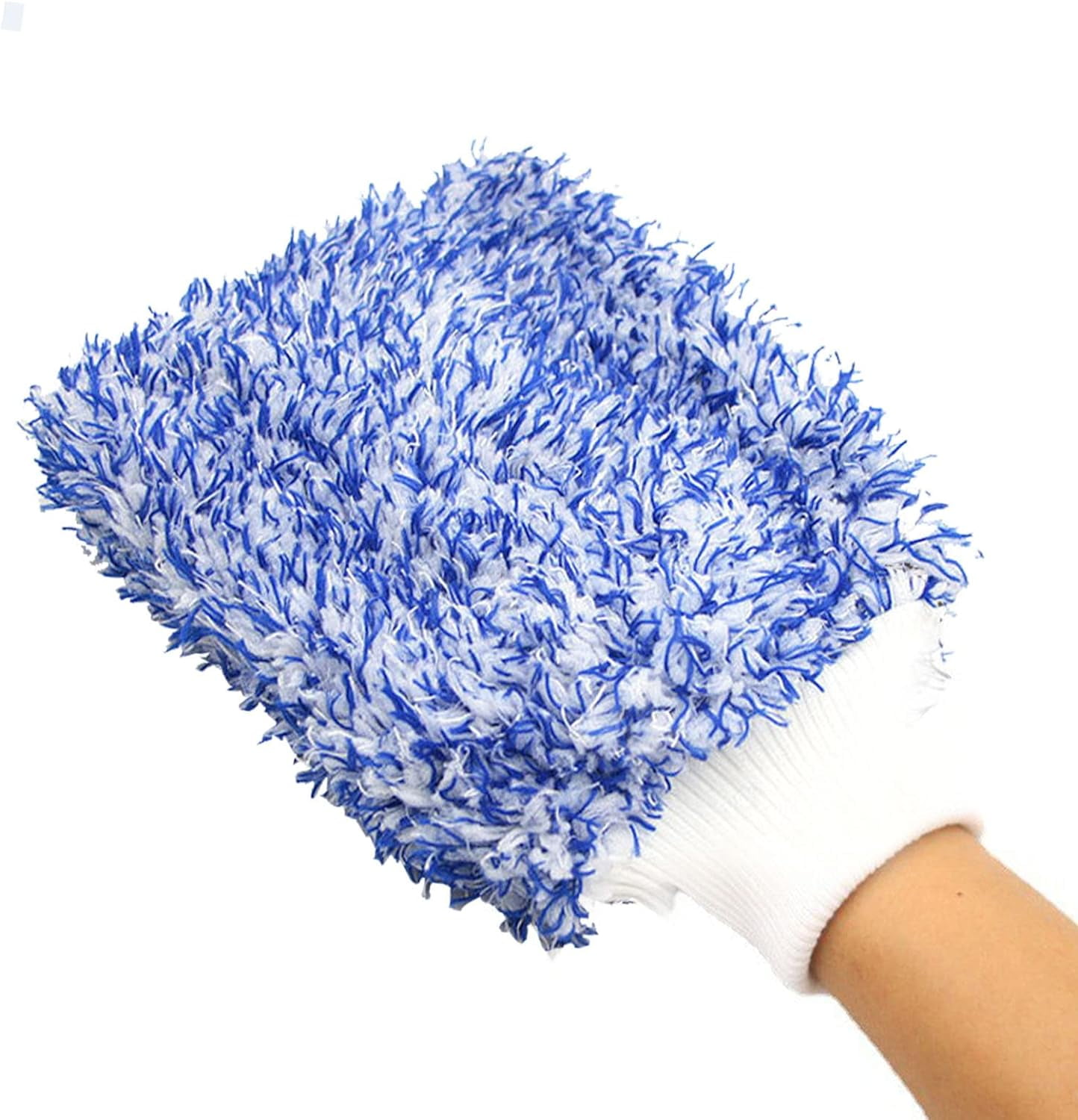 Wash Mitt Auto Detailing,Lint Free Scratch Free Double-Sided Microfiber ...