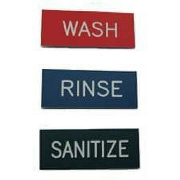 Wash Rinse Sanitize Signs
