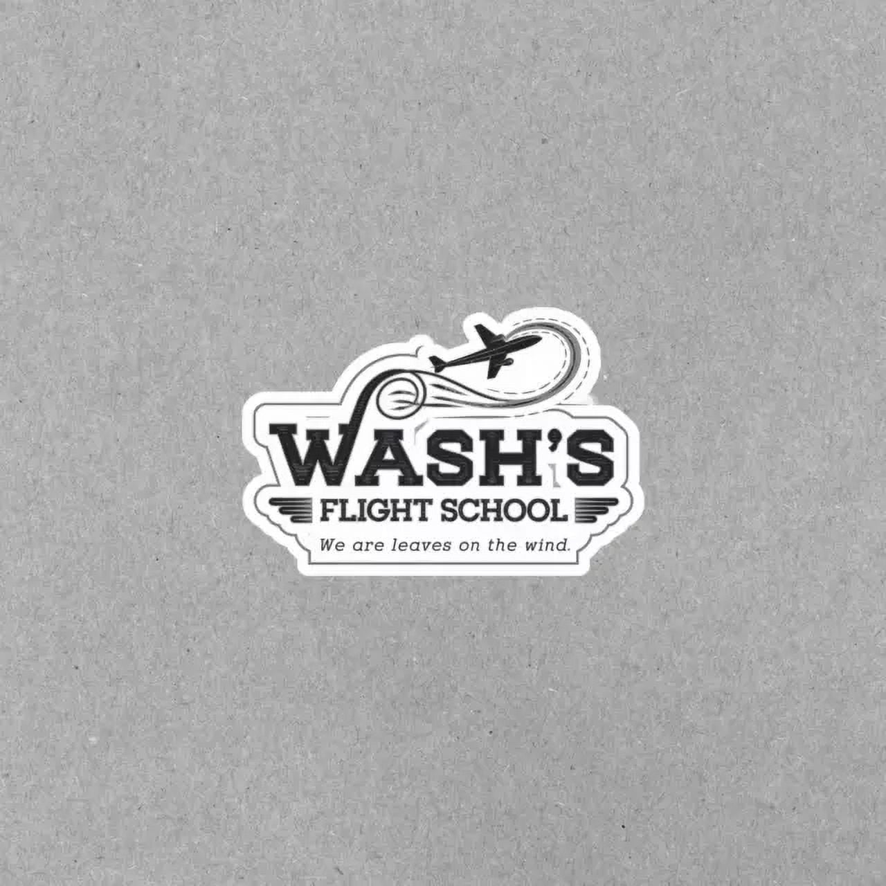 Wash'S Flight School Sticker - Firefly Inspired Graphic Decal For ...