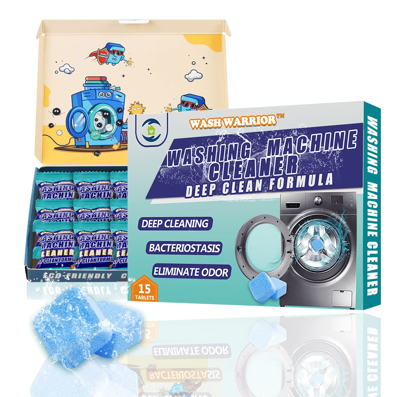 Wash Warrior Washing Machine Cleaner, Washer Machine Cleaner for ...