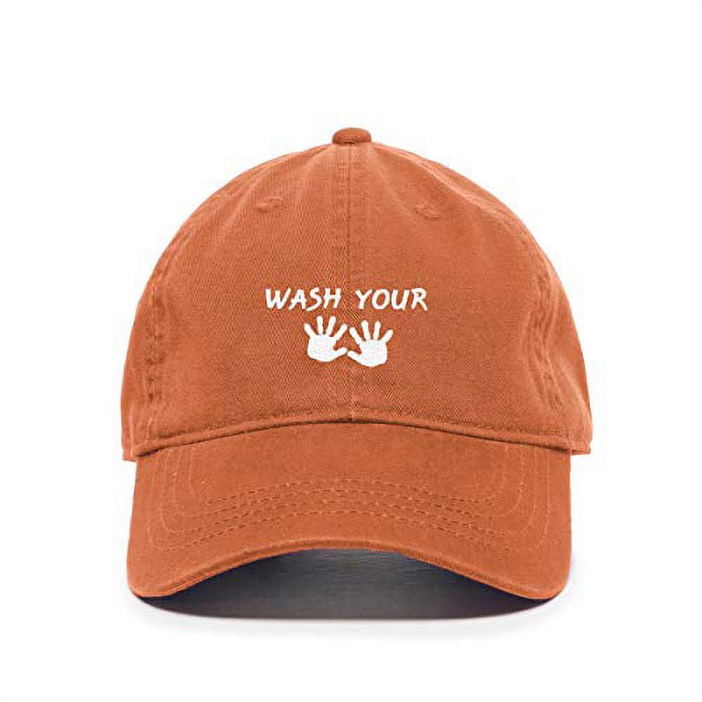 Wash Your Hands Baseball Cap Embroidered Cotton Adjustable Dad Hat ...