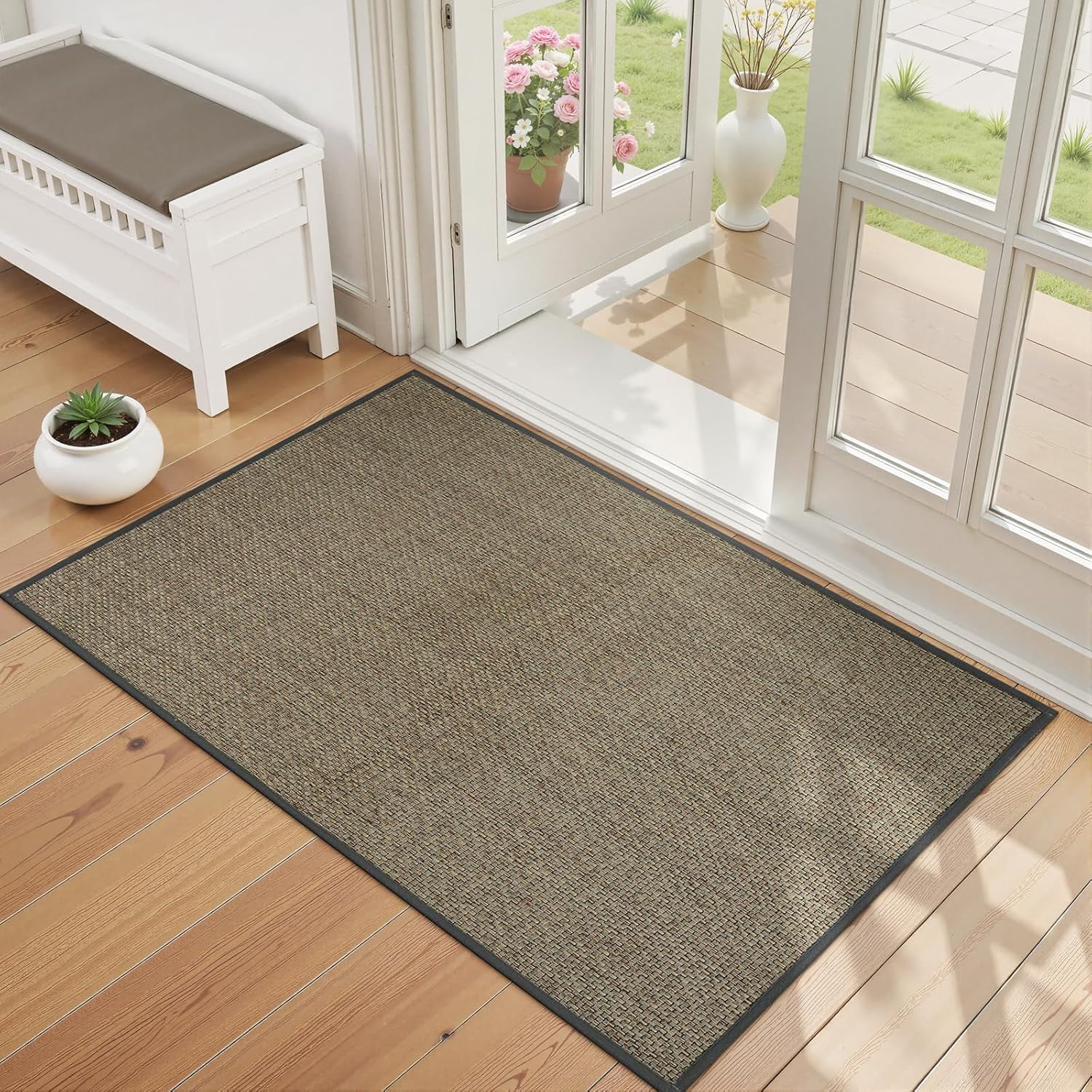 Washable Braided Rugs 2x3 Kitchen Mats for Floor, Absorbent Doormat ...