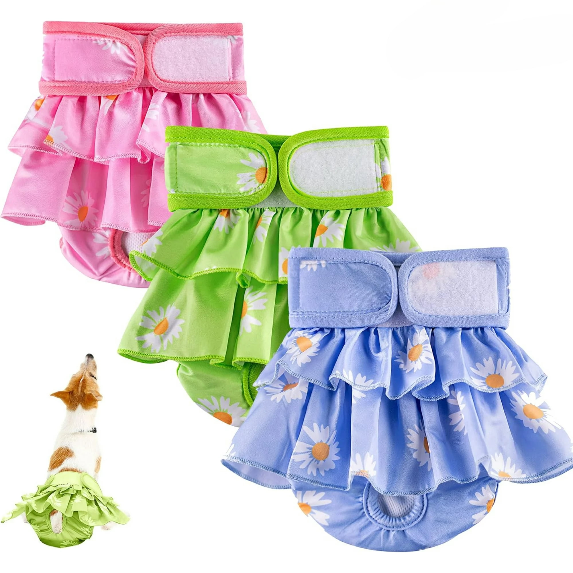 Washable Dog Diapers Female, Reusable Dog Period Diapers Cover, Female ...