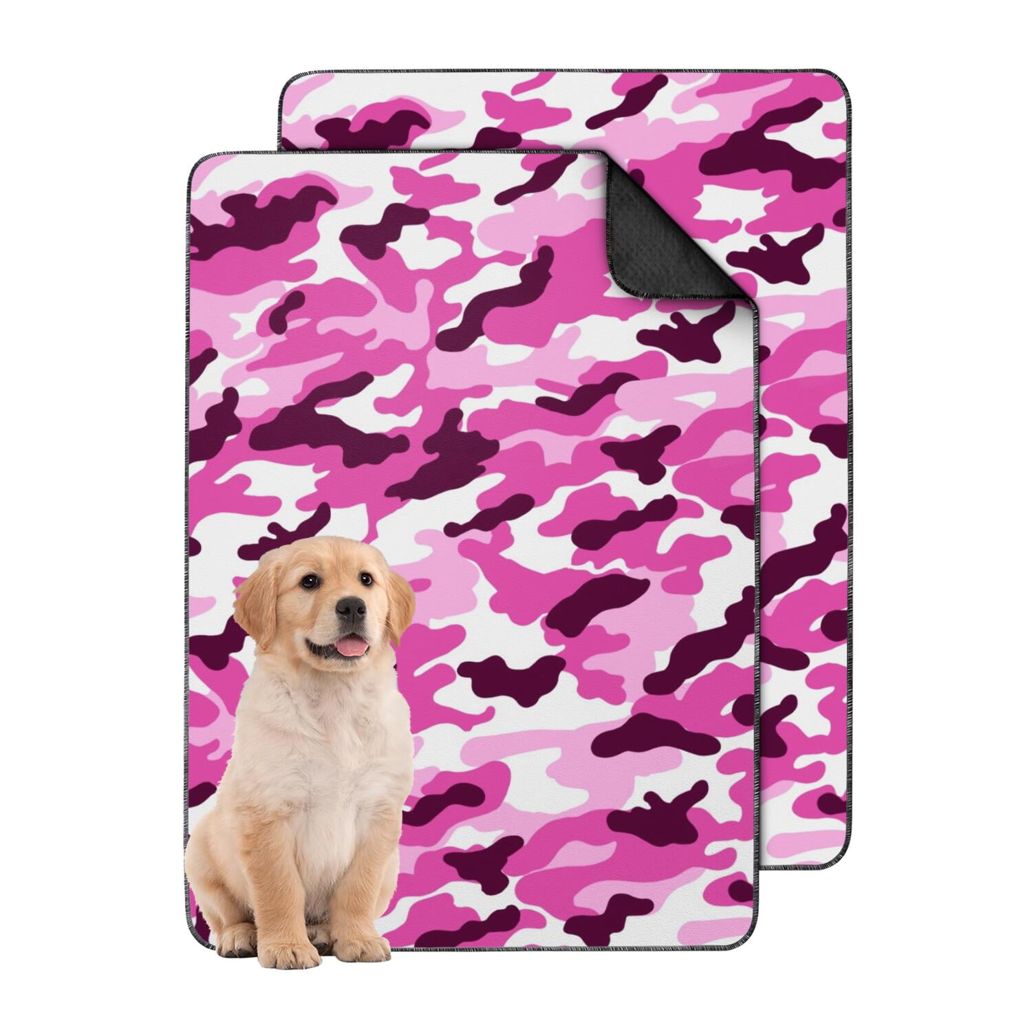 Washable Dog Pee Pads 24"x35" Reusable, Leopard Print Non-Slip Potty ...