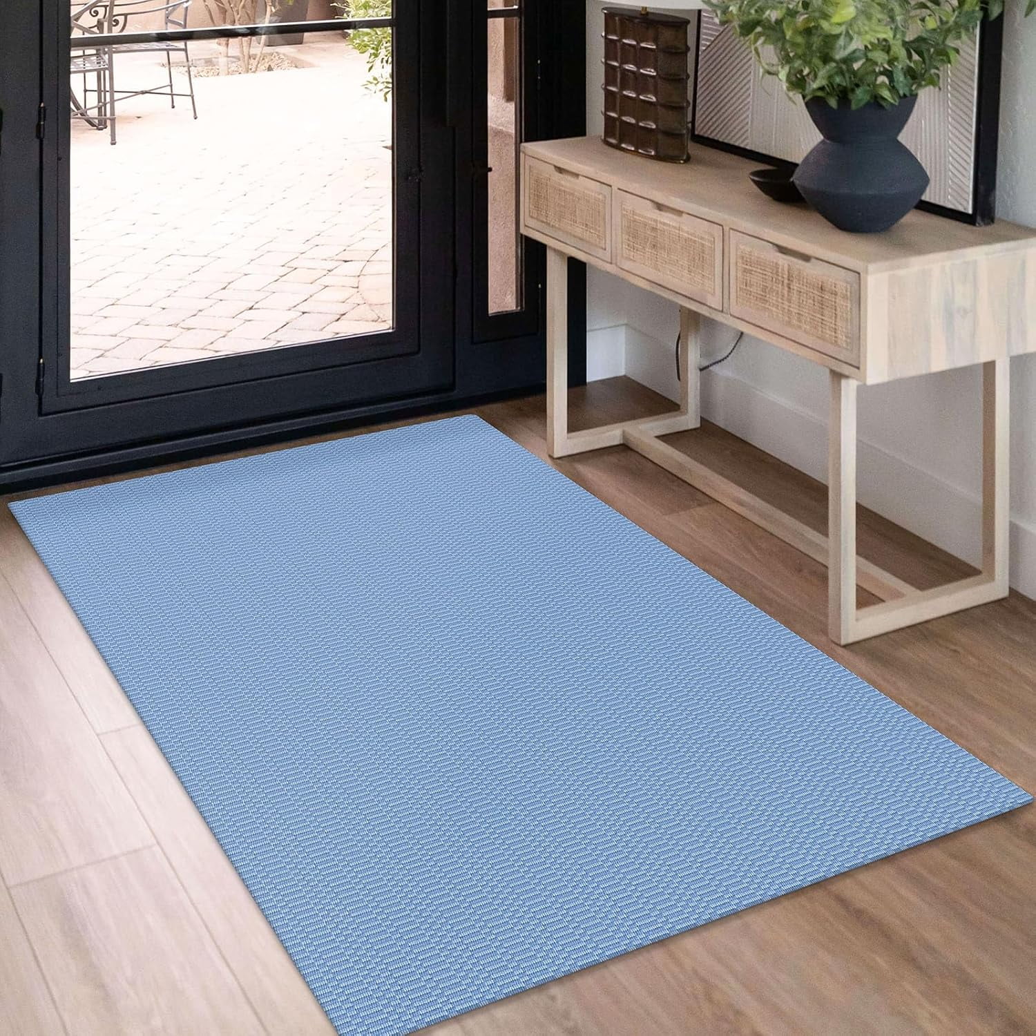 Washable Entryway Rug 3x5 Ft Area Rugs Cotton Rubber Backed Throw Rugs ...