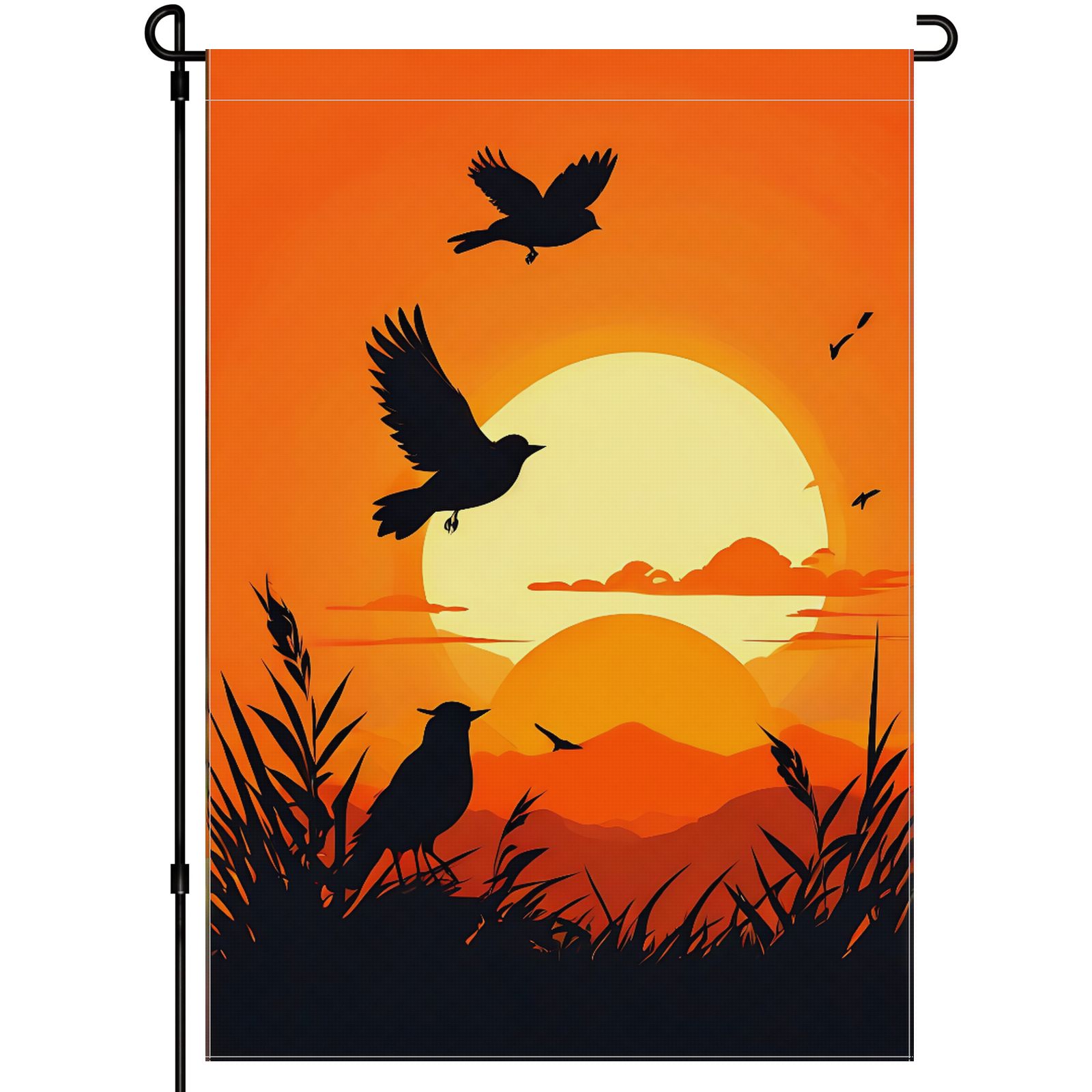 Washable Fall-featured House Flag for Patio Home Backyard Front Door ...