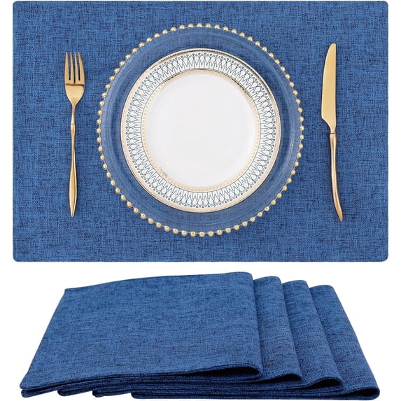 Washable Farmhouse Style Polyester Placemats, Versatile Indoor Outdoor ...