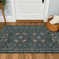 Washable Flsmall 2x4 Thin Door Mats Foride Entry Dark Blue Bird Non ...