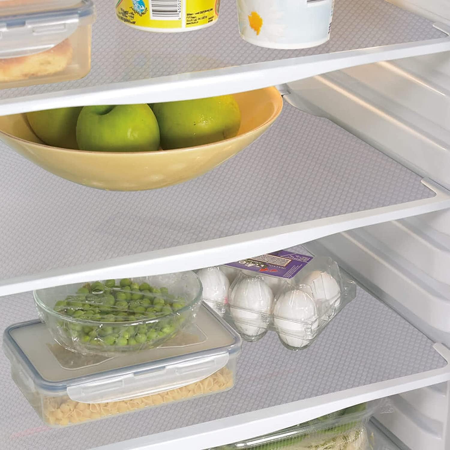 Washable Fridge Mats Liners Easy to Clear Fridge Pads Mat Shelves ...