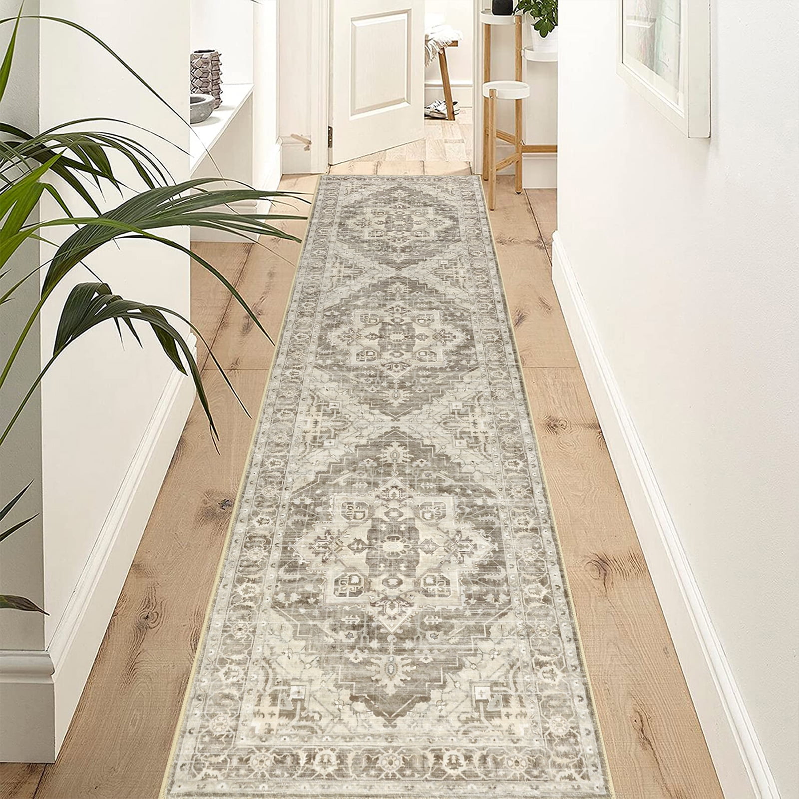 Washable Hallway Runner Rugs, Non-Slip Soft Kitchen Rug Runner Laundry ...