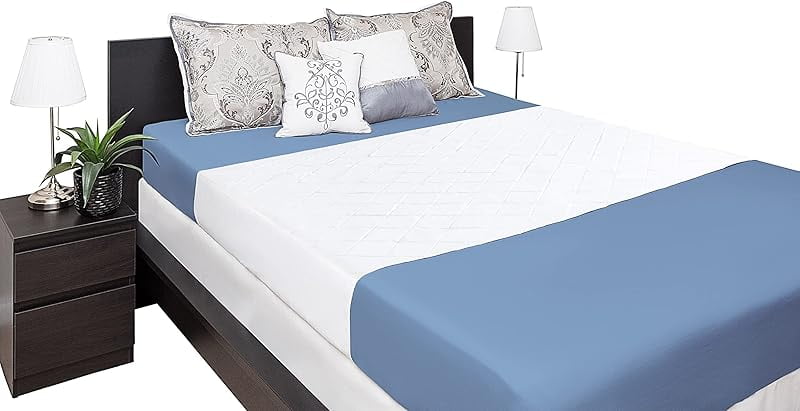 Washable Incontinence Bed Pad - Waterproof with Tuck-in-Sides – Leakage ...