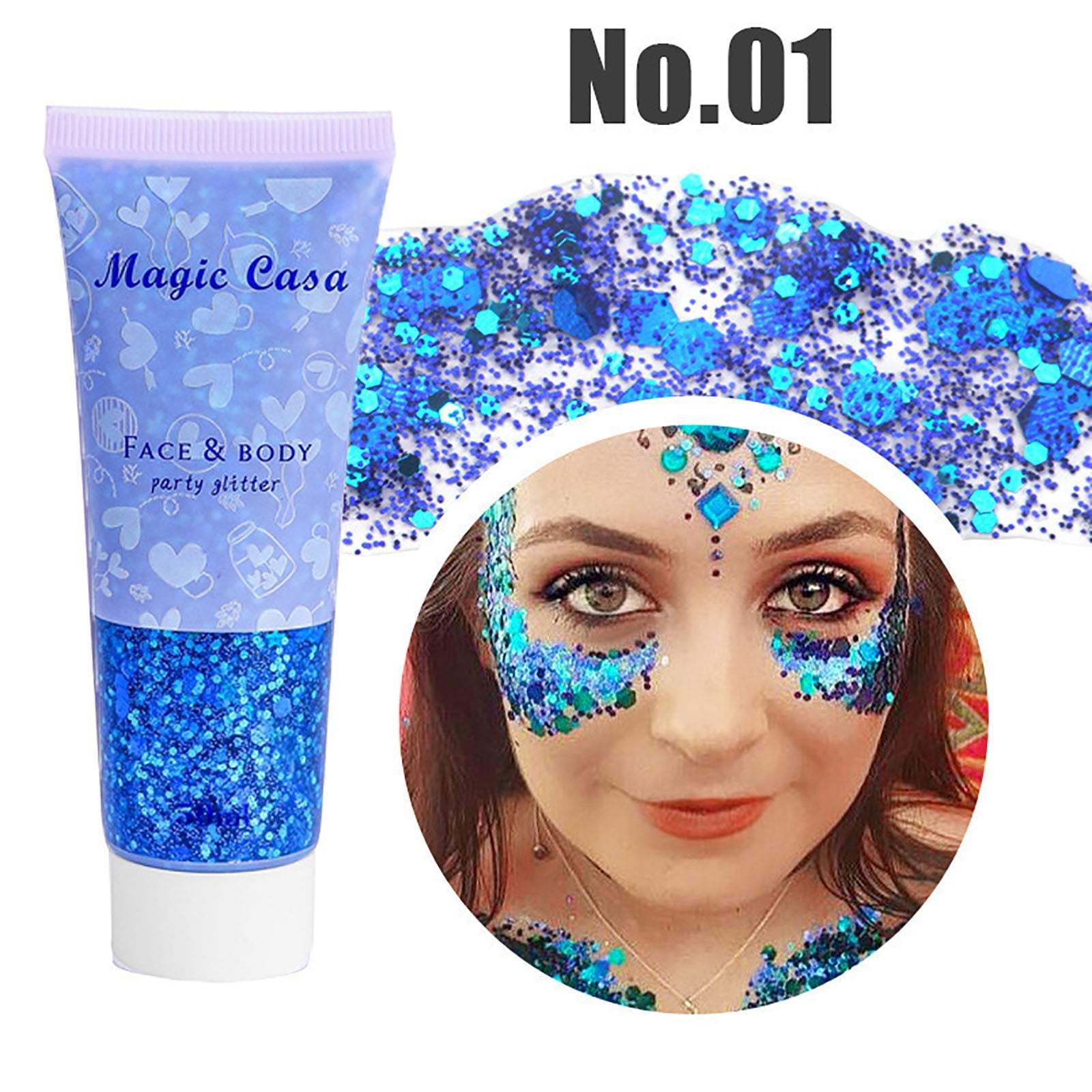 Washable Kids Glow in The Dark Makeup for Face Gel Makeup Alien Makeup ...