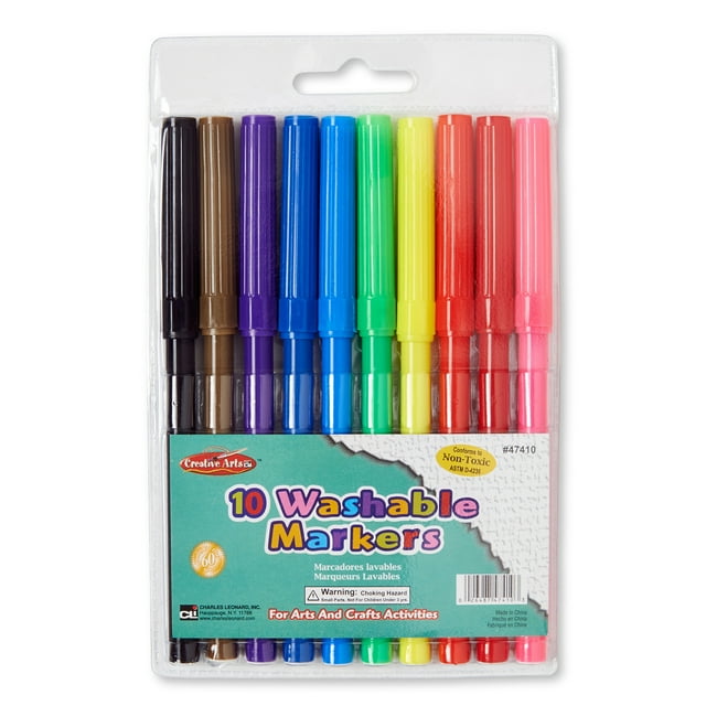 Washable Markers 10 Colors per Set, 24 Sets - Walmart.com