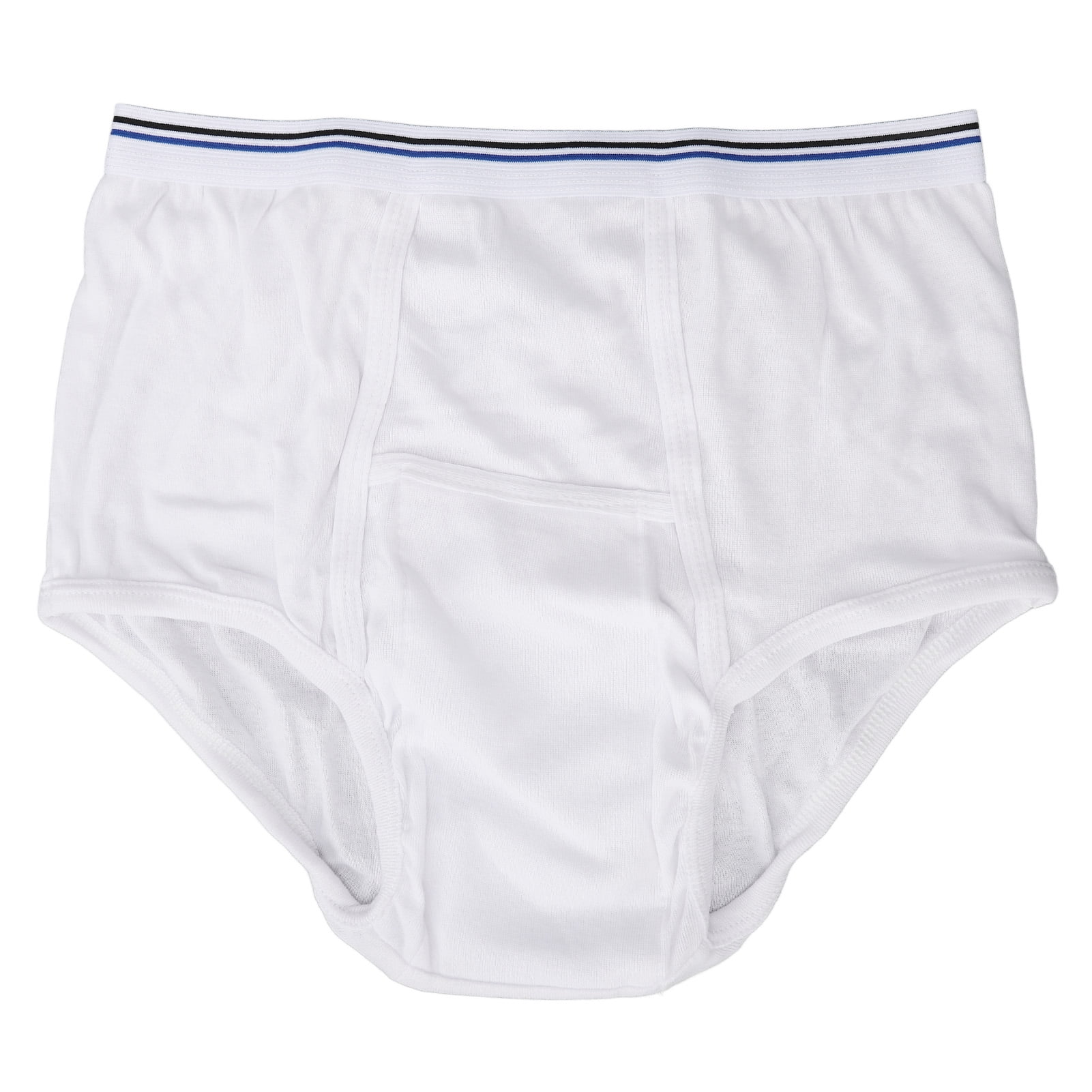 Washable Men's Incontinence Briefs with Cotton Front & Absorbent Pad ...