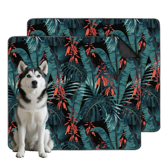 Washable Pee Pads for Dogs with Stylish Hawaiian Plant Patterns ...