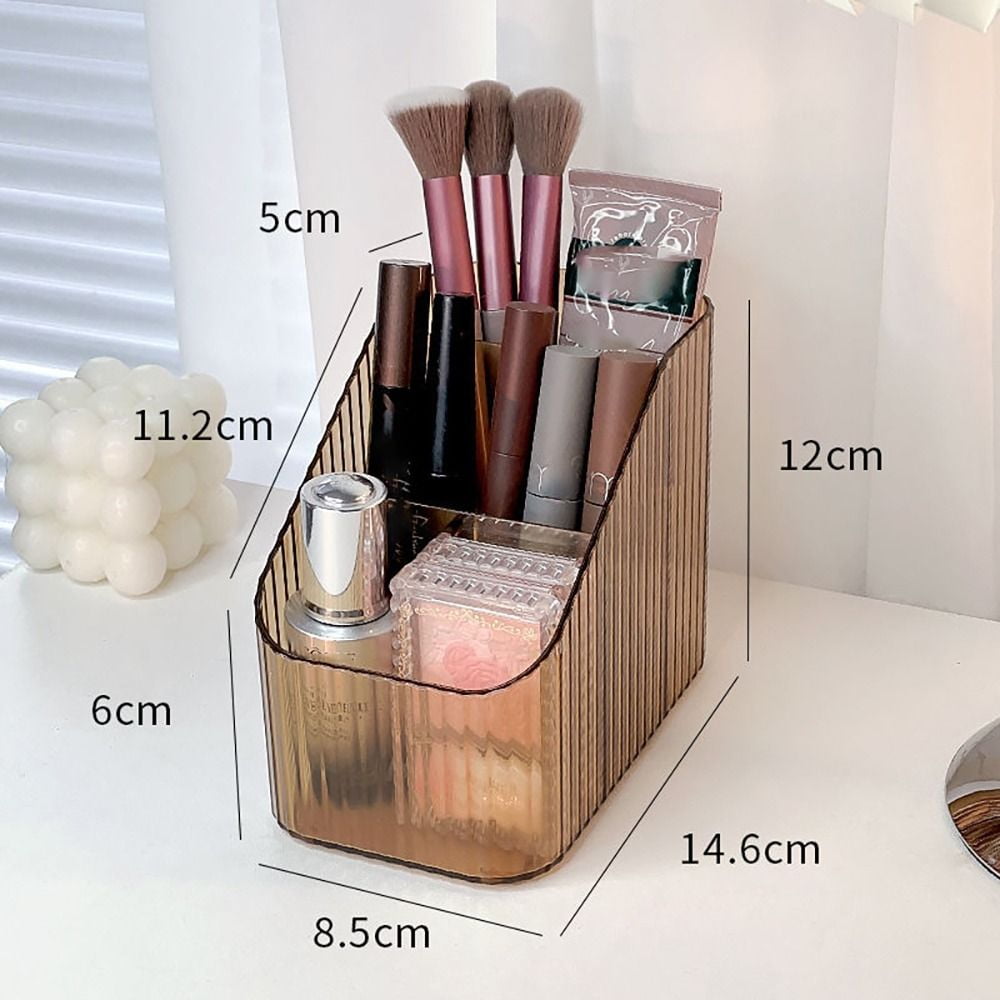 Washable Plastic 3/4-Slot Transparent Cosmetics Storage Rack Versatile ...