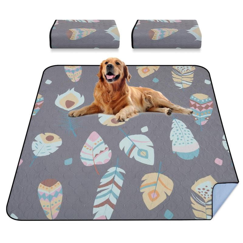 Washable Puppy Pads,4 Pack Ultra-Absorbent and Leak-Proof Whelping Pads ...