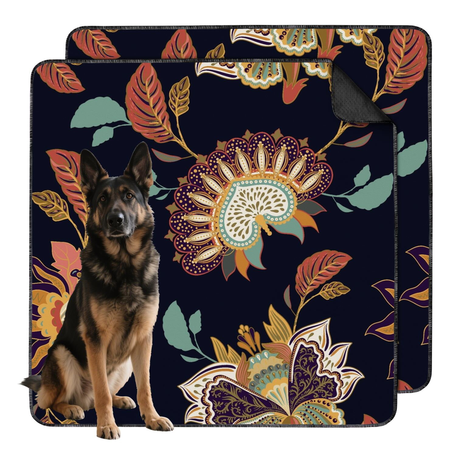 Washable Puppy Pee Pads 48"x48", Reusable Non-Slip Potty Training Pad ...