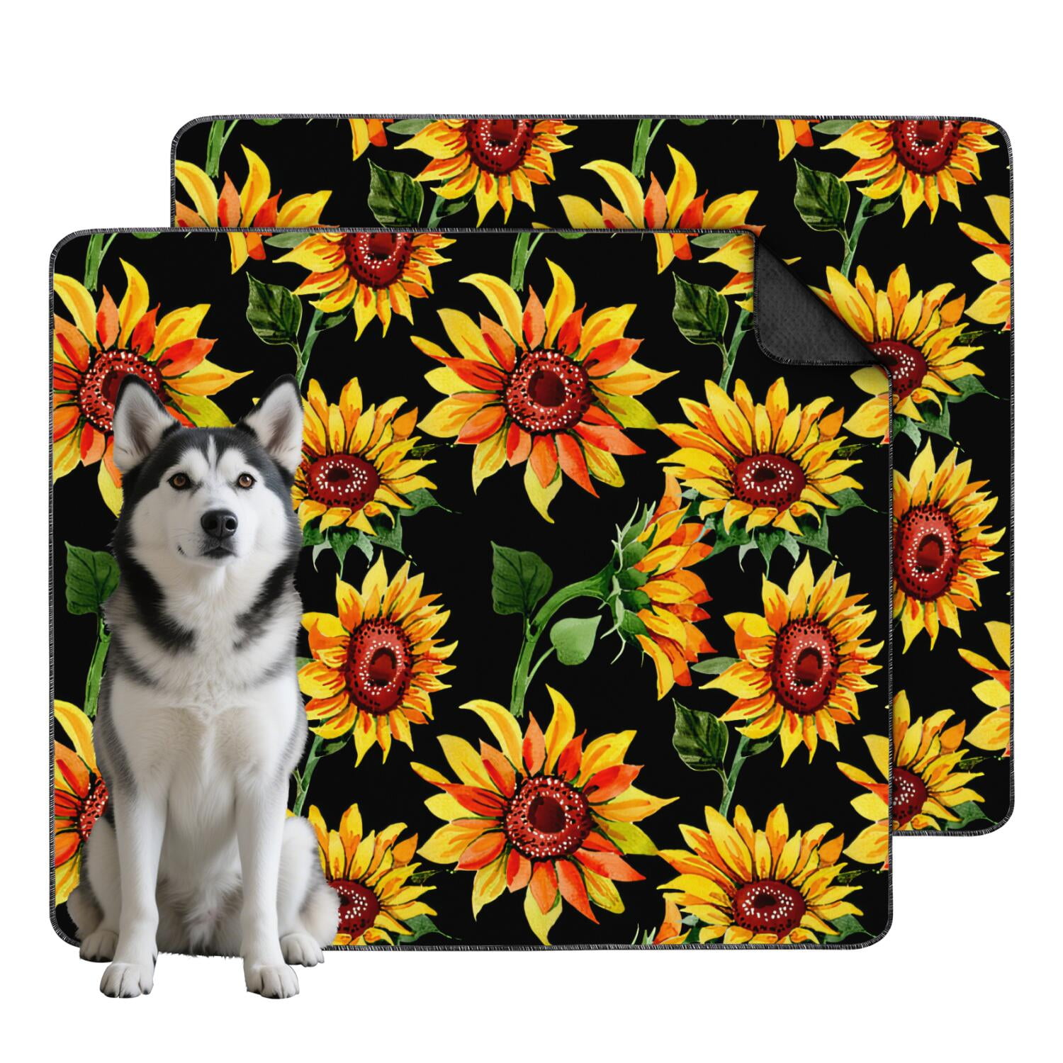 Washable Puppy Potty Pad 2-Count, Reusable Training Mat with Multi ...
