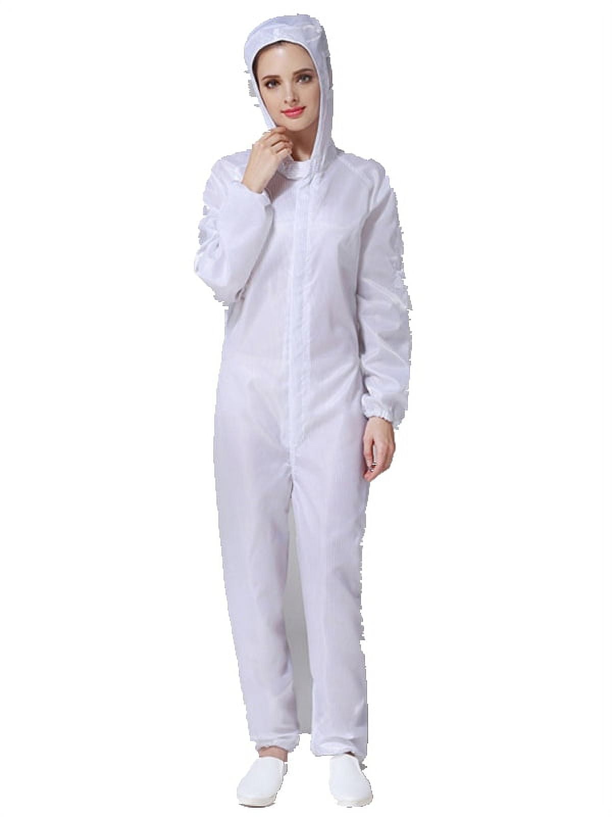 Washable Reusable Hood Coverall Suit One-piece Isolation Gown Suit ...
