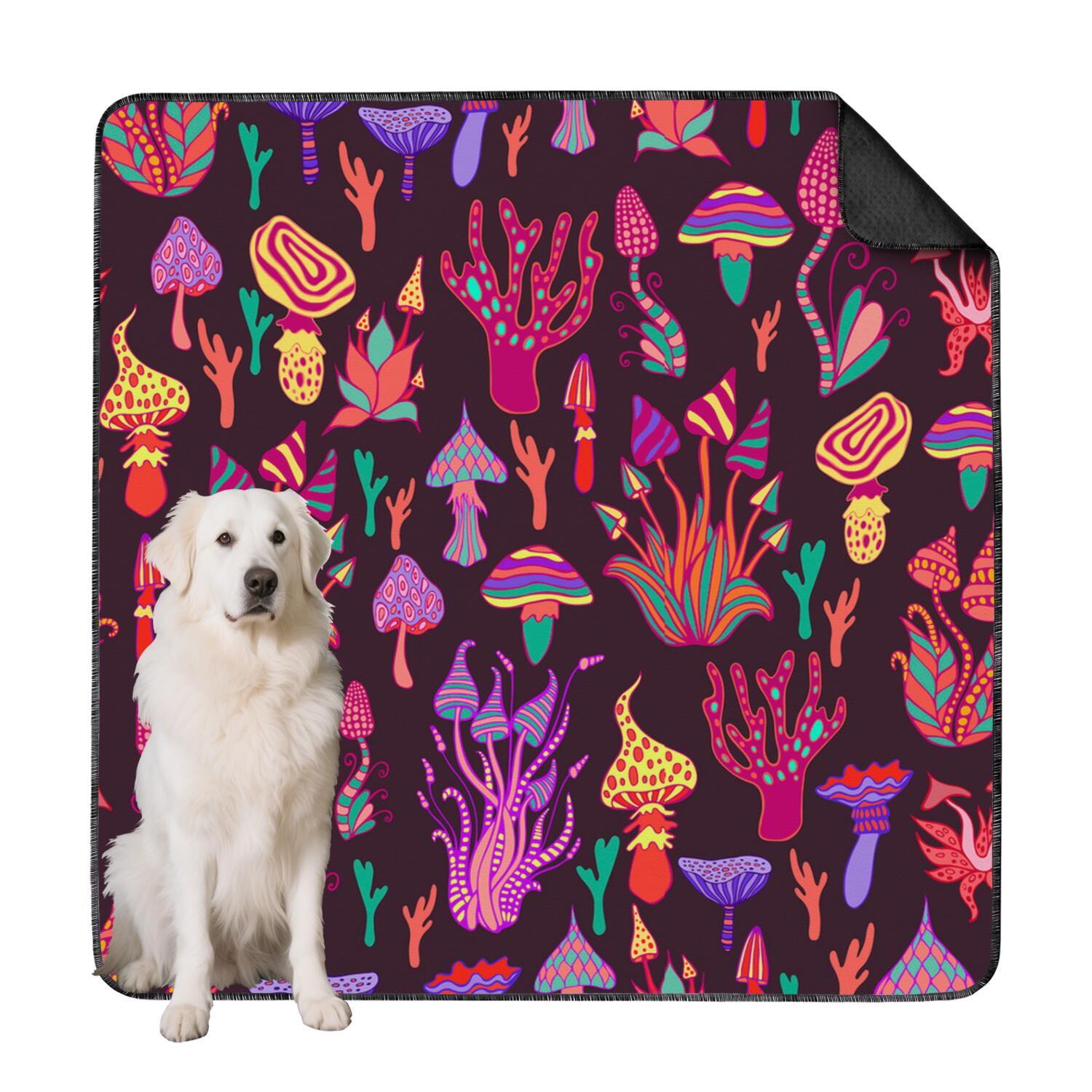 Washable Reusable Pee Pads Featuring Leaf and Vine Designs, Absorbent ...