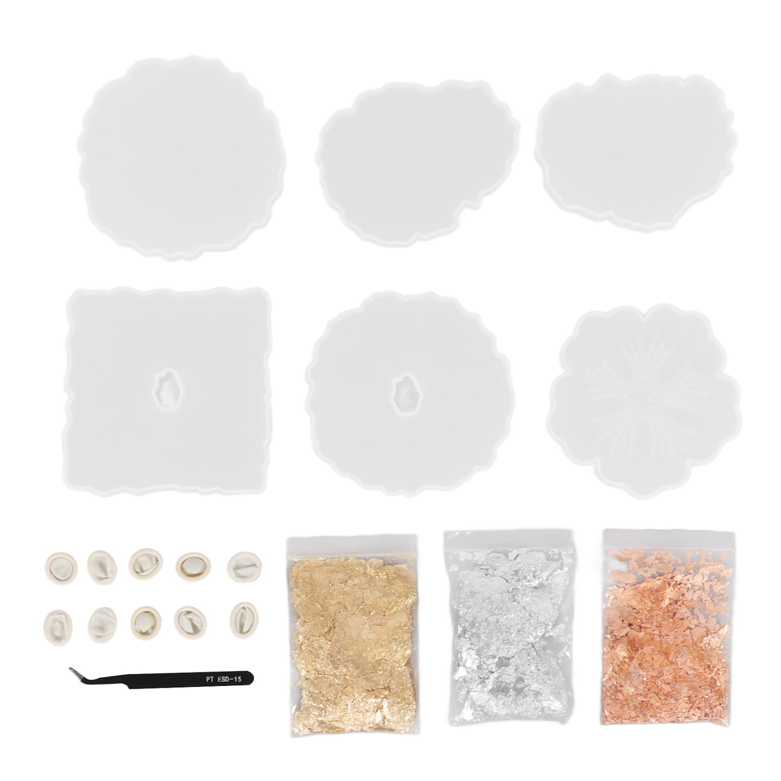 Washable & Reusable Set with 6 Styles for Soft, Thick DIY Resin Art ...