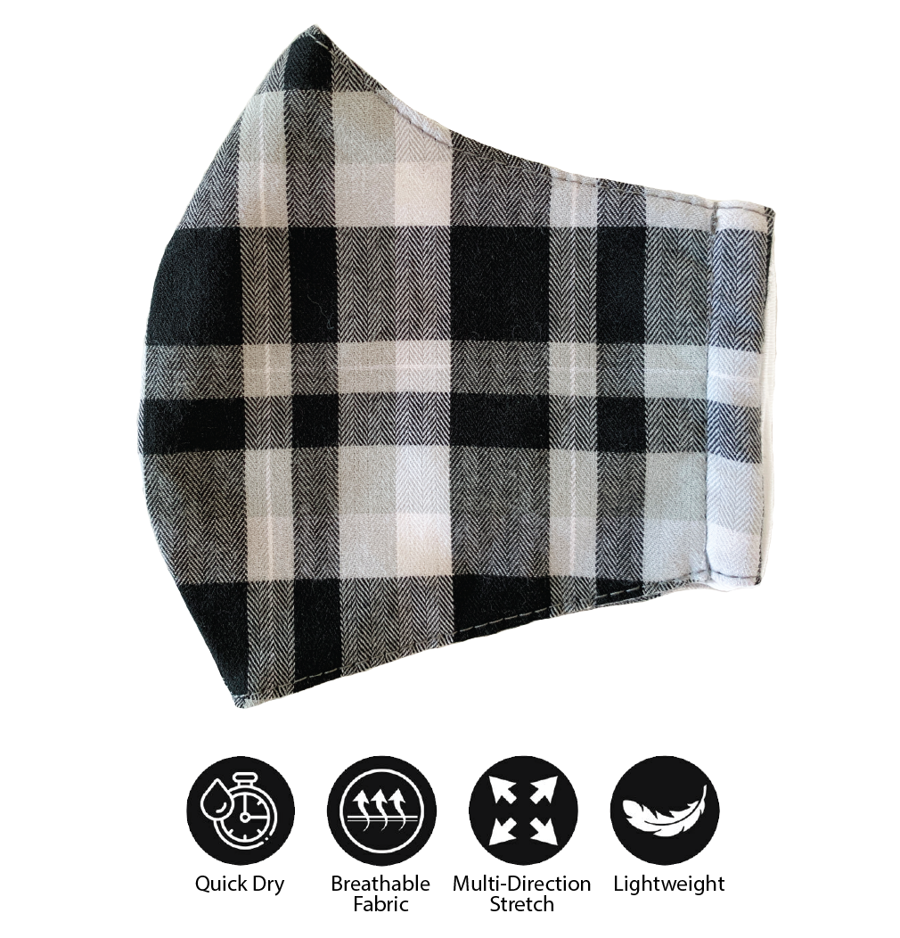 Washable Reusable Soft Cotton Double Layer Face Cover Dust Proof Adult ...