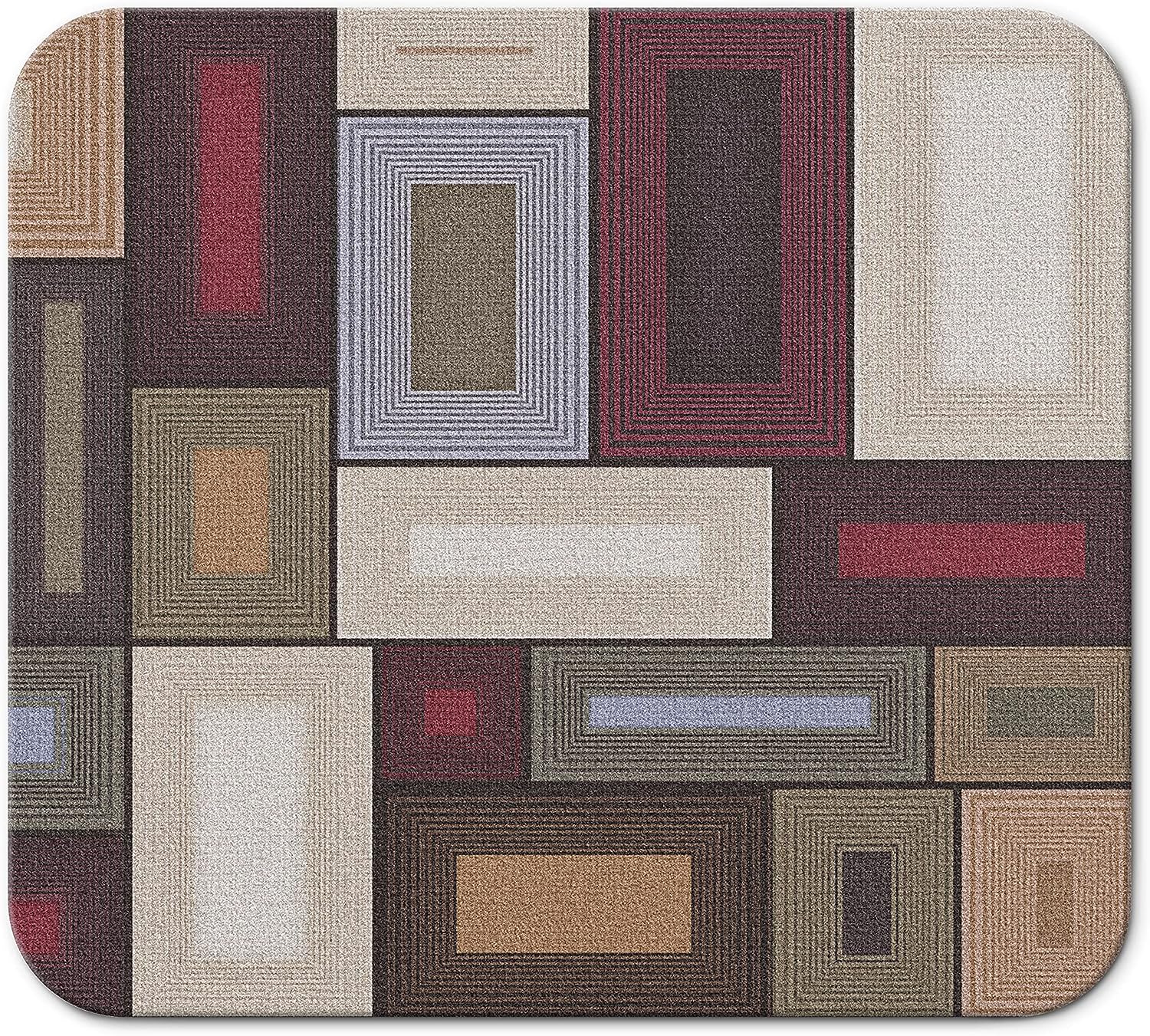 Washable Rubber Abstract Contemporary Dish Drying Mats for Kitchen ...