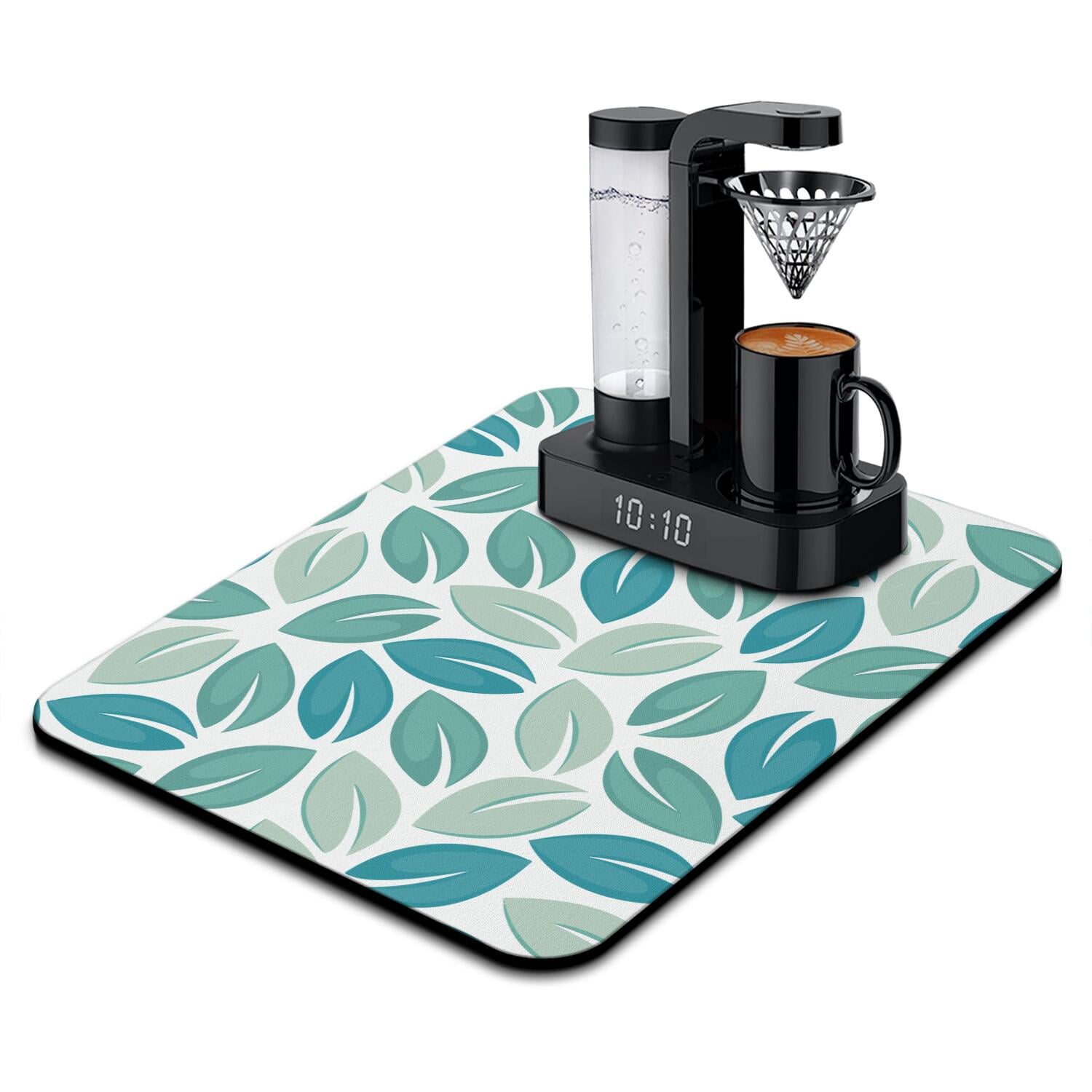 Washable Rubber Multicolored Floral Dish Drying Mats for Kitchen ...
