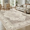 UERMEI 8'x10' Washable Area Rugs for Living Room, Modern Abstract ...