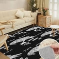Washable Rug Area Rugs With Non-Slip Backing Non-Shedding Floor Mat ...