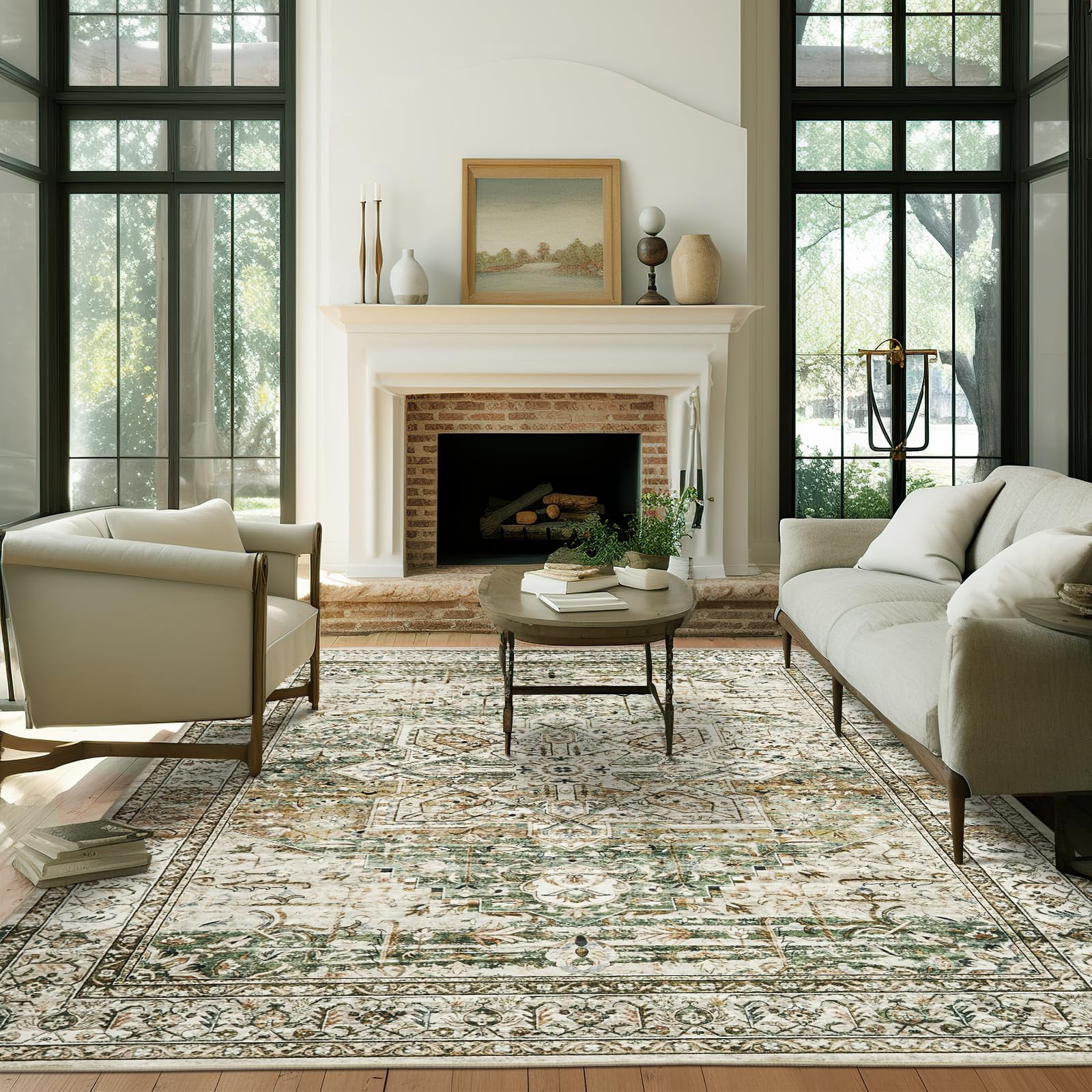 Washable Rugs 2x3 for Kitchen Entryway Powder Room Non-Slip Low Pile ...
