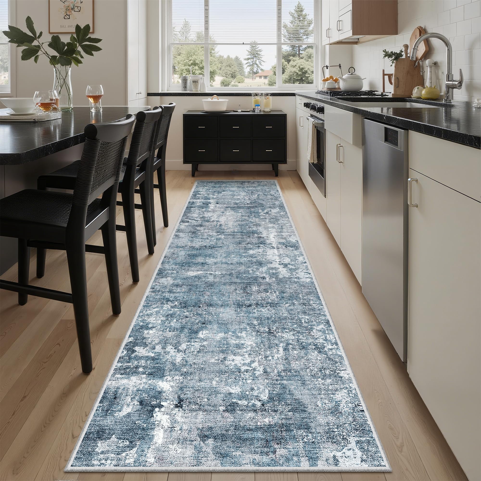 Washable Rugs 2x3 for Kitchen Entryway Powder Room Non-Slip Low Pile ...
