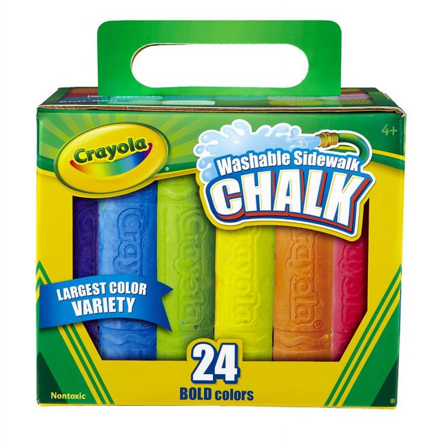 Washable Sidewalk Chalk, 24 Colors | Bundle of 10 Boxes - Walmart.com