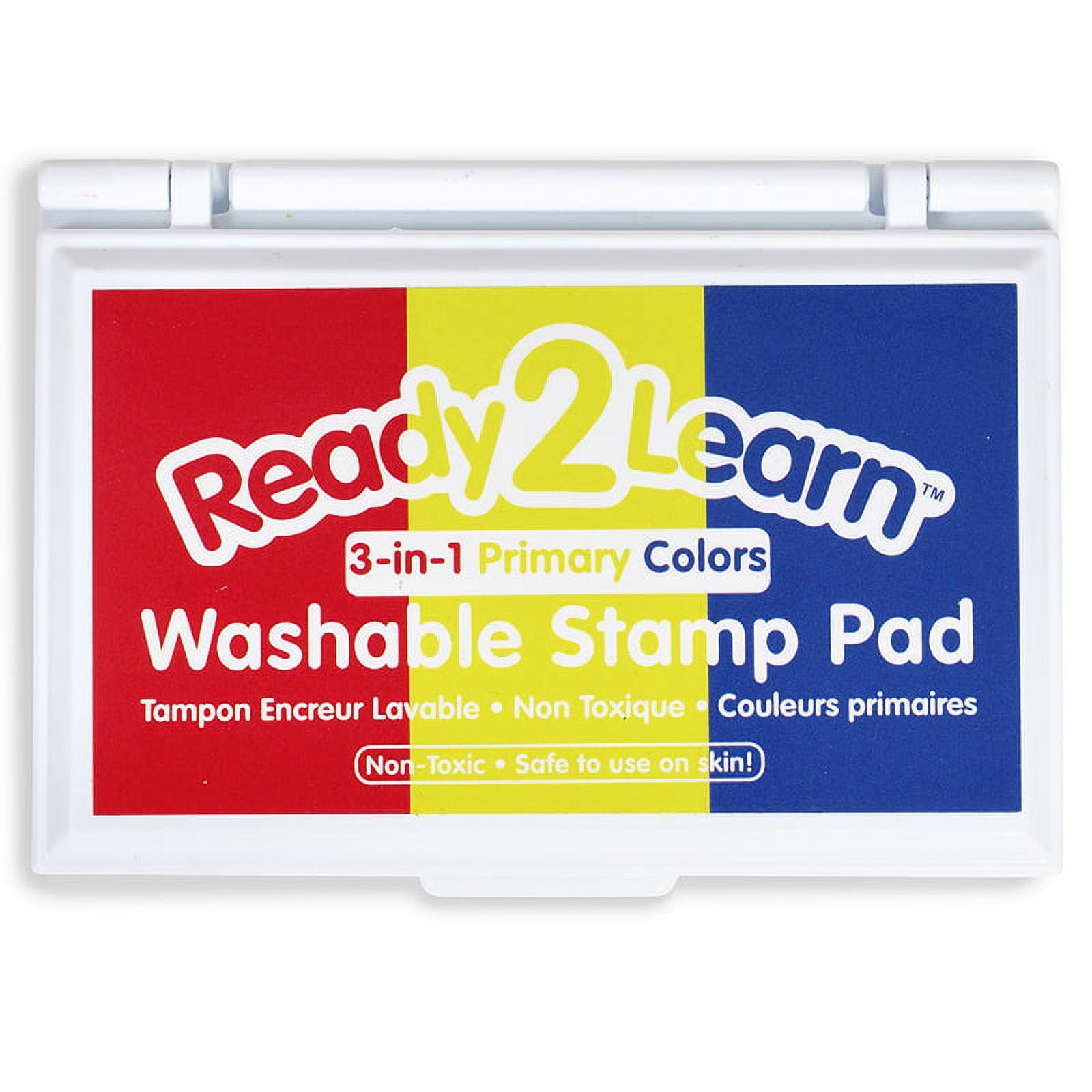 Washable Stamp Pad 3-in-1 - Primary Colors - Red, Yellow & Blue ...