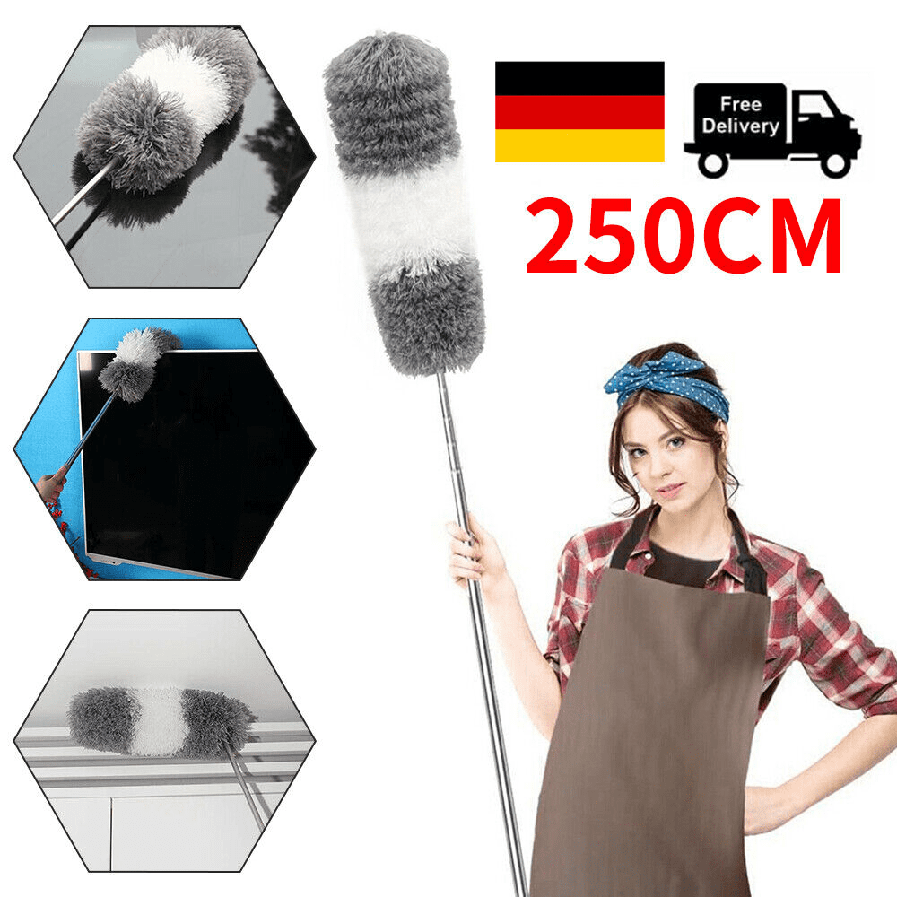 Washable & Reusable Extendable Dusters, Cobweb Duster Kit for Ceiling ...