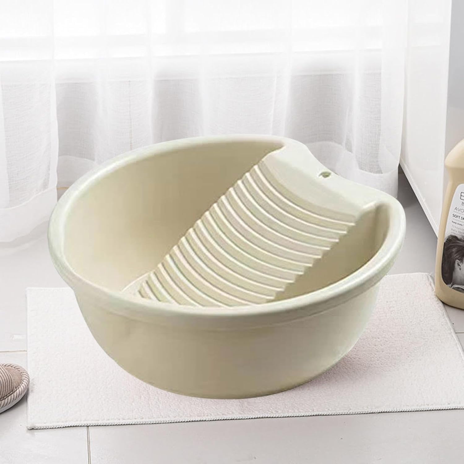 Washboard Basin for Hand Washing Clothes Plastic Cleaning Basin,Hand ...