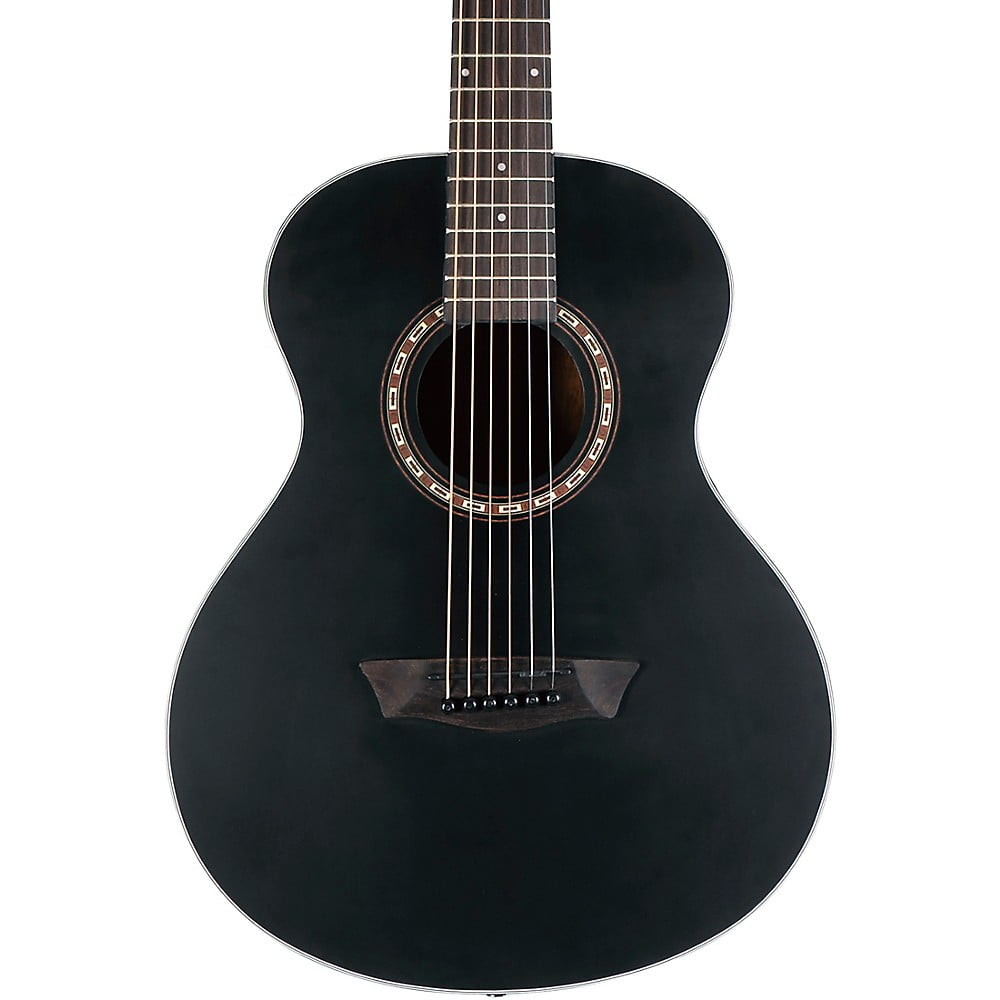Washburn G-Mini 5 BK Travel Acoustic Guitar Matte Black - Walmart.com