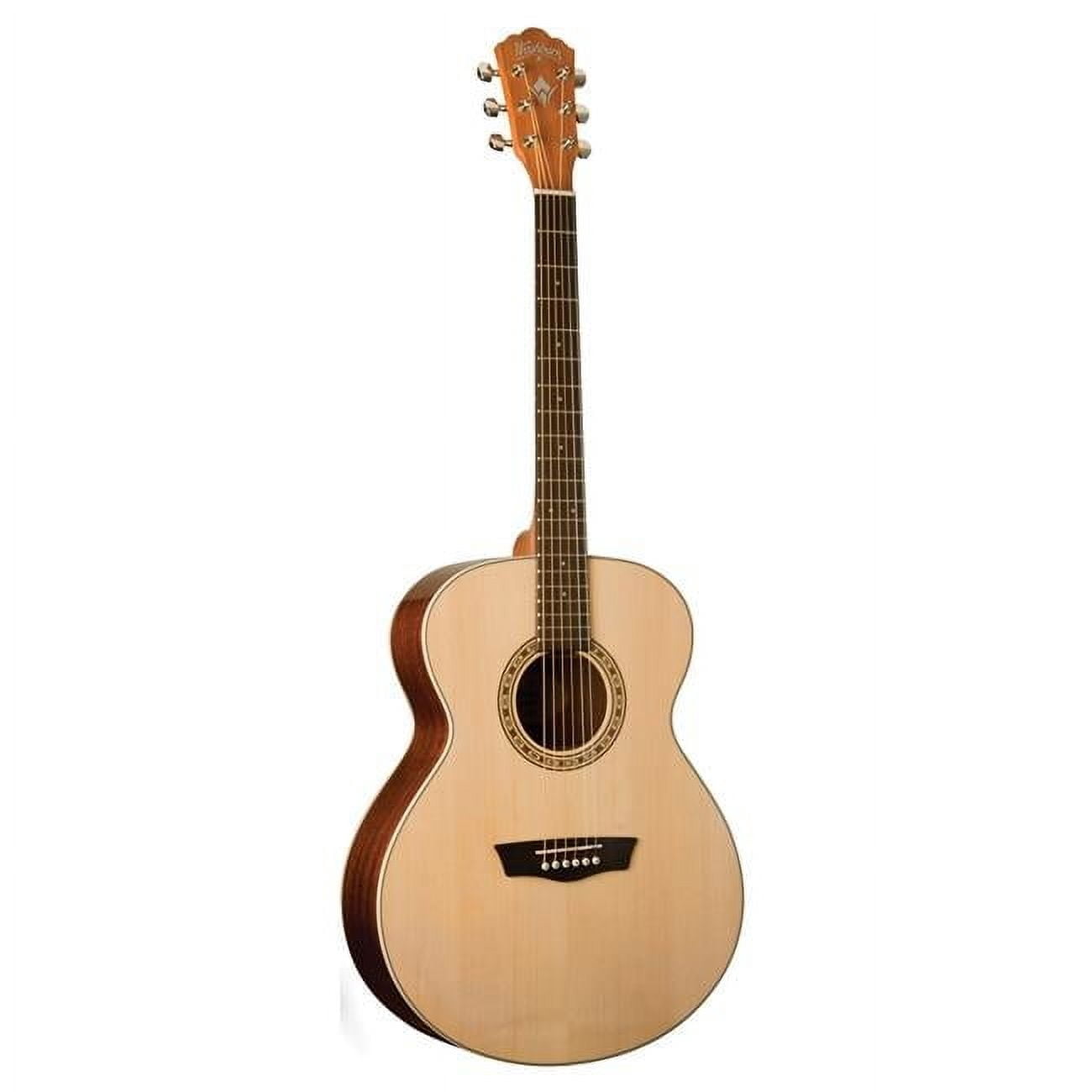 Washburn Harvest Grand Auditorium Acoustic Guitar with Natural Gloss ...