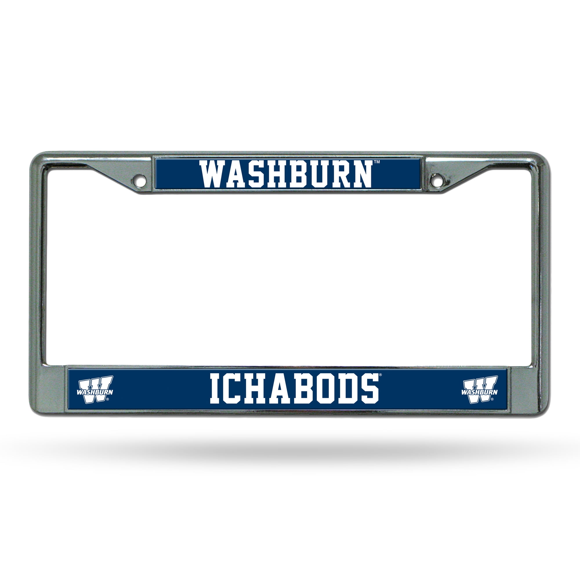 Washburn Ichabods Chrome Metal License Plate Frame - Walmart.com