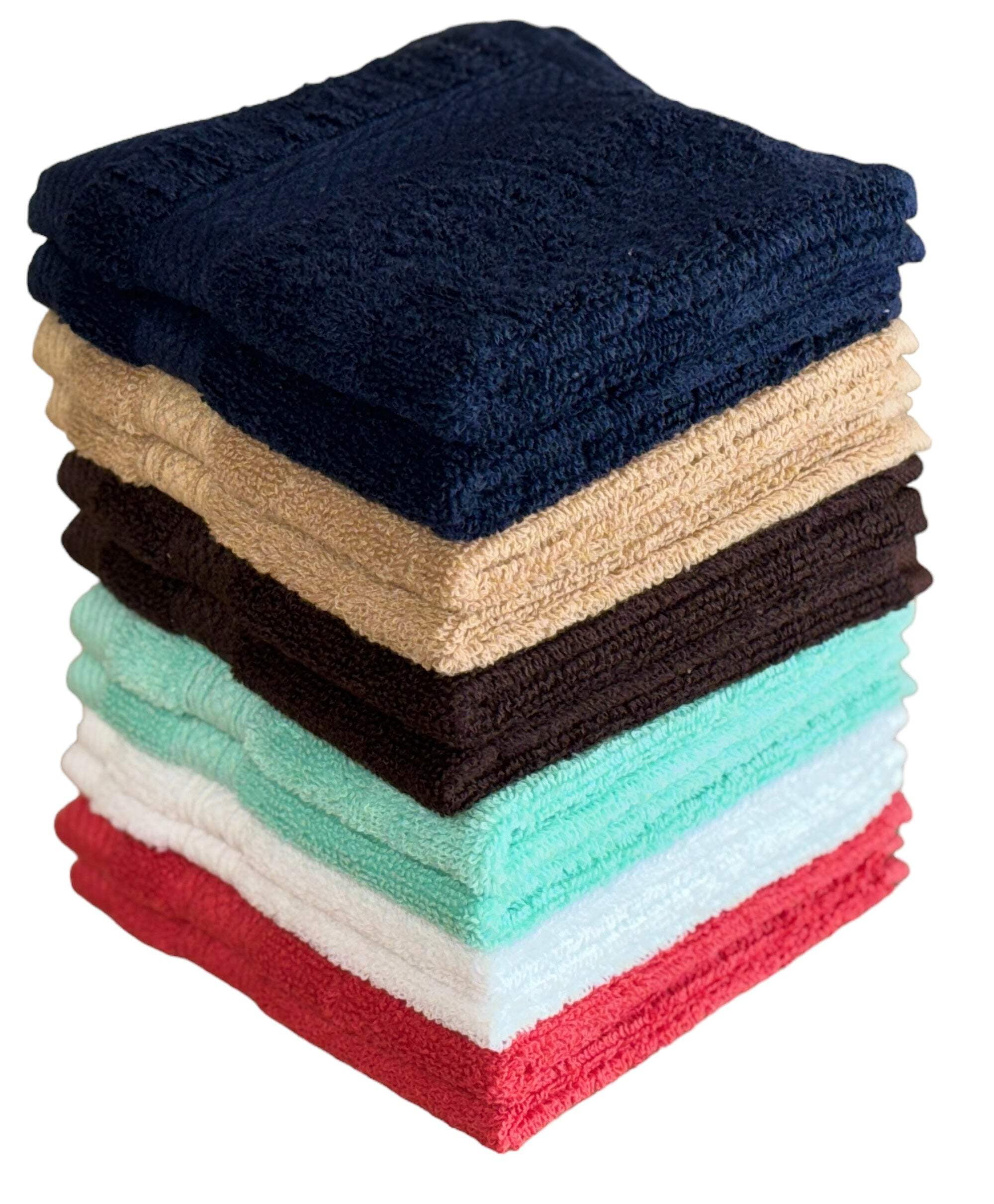 Washcloths, 12 Pack, 100% Ring Spun Cotton Wash Cloths for Body and ...
