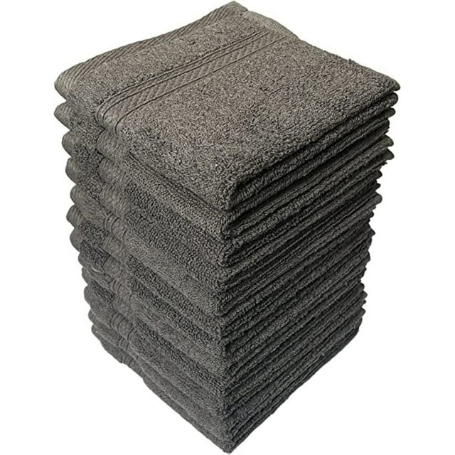Washcloths, 12 Pack, 100% Ring Spun Cotton Wash Cloths for Body and ...