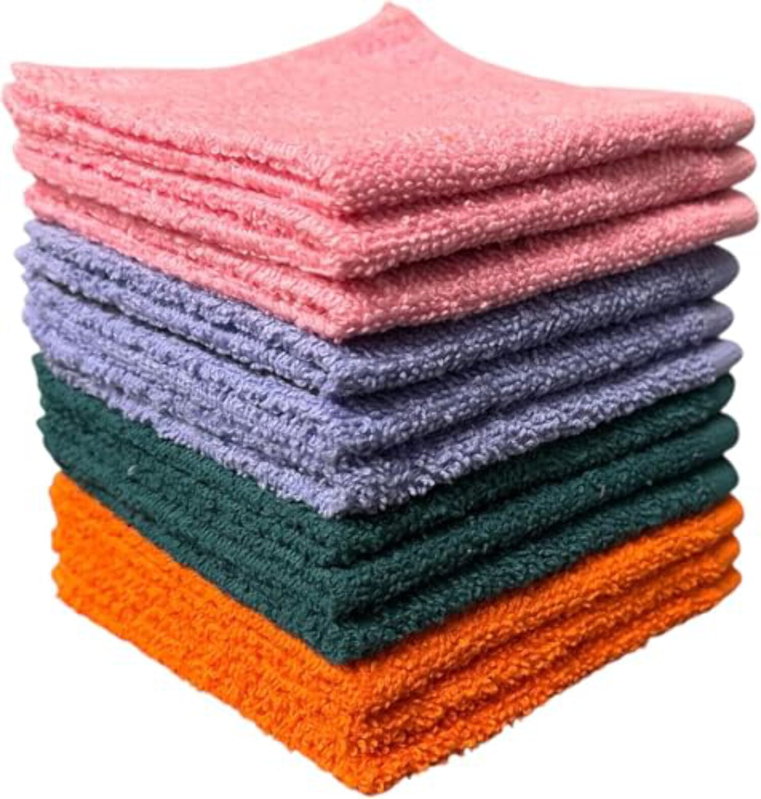 Washcloths, 12 Pack 100% Ring Spun Cotton wash cloths for washing face ...