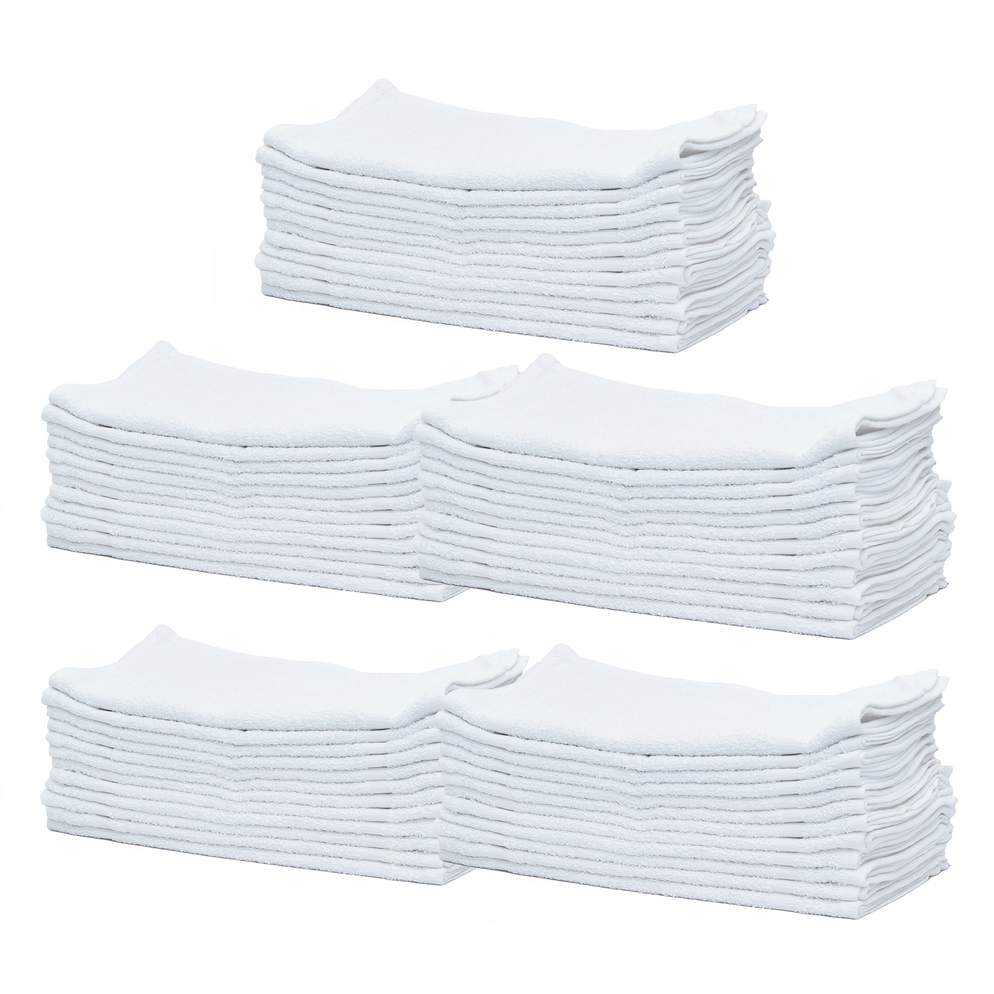 Pacific Linens 24-Pack Small Multipack Washcloths, 100% Cotton, Durable ...