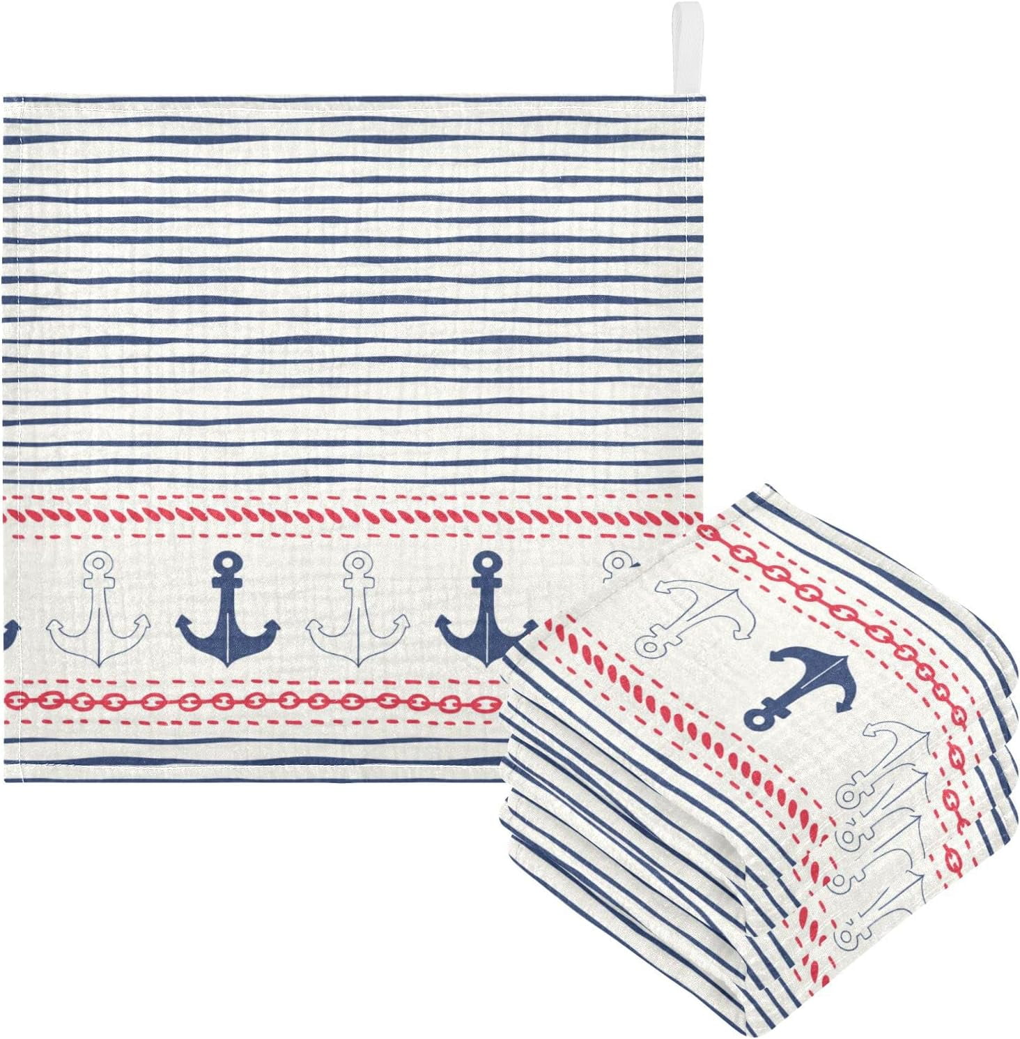 Washcloths Set Bathroom Kitchen Wash Cloths Face Towels Wipes ...