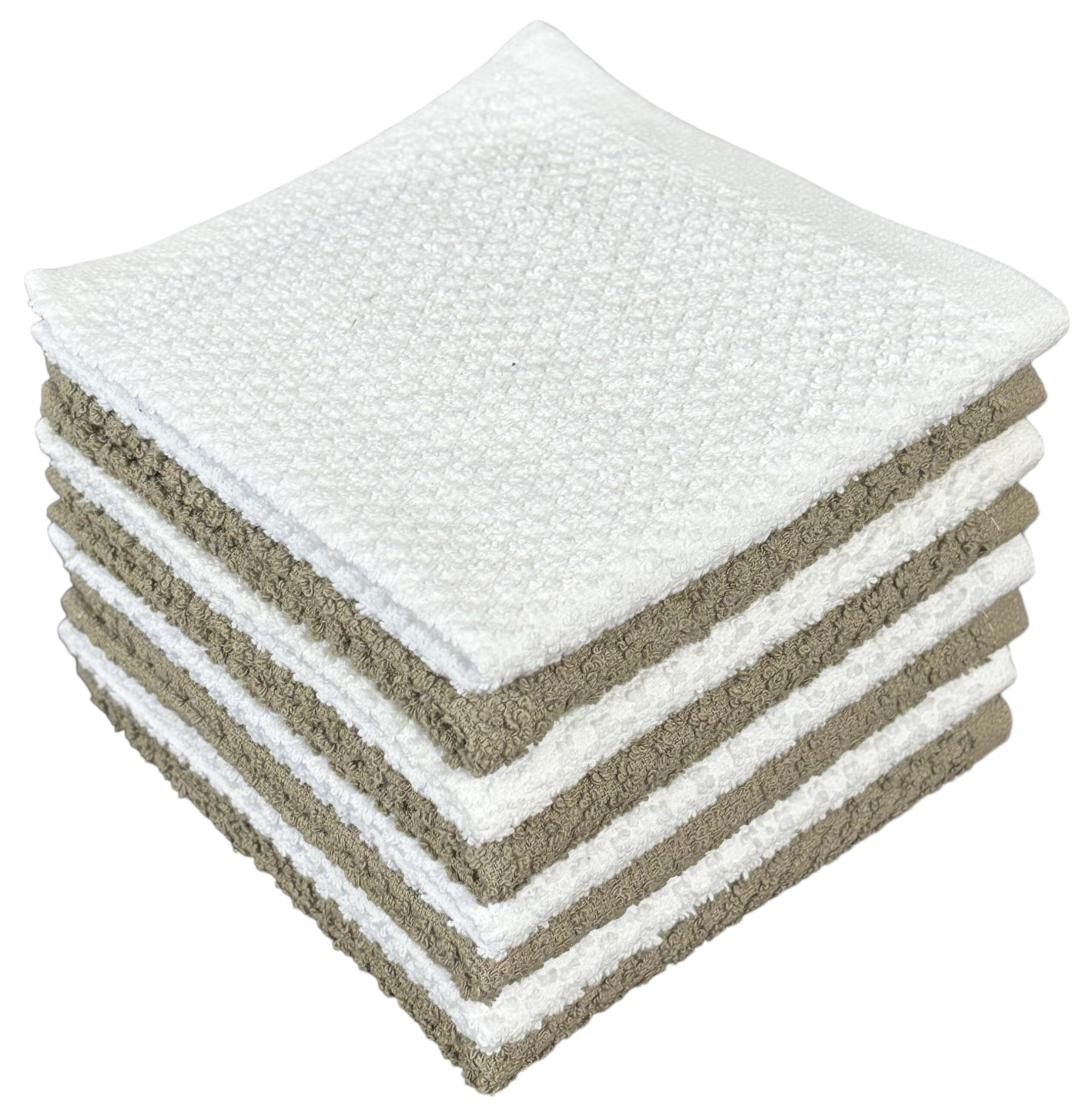 Washcloths Set of 8 - Popcorn Weave Wash Cloth Designed to Exfoliate ...