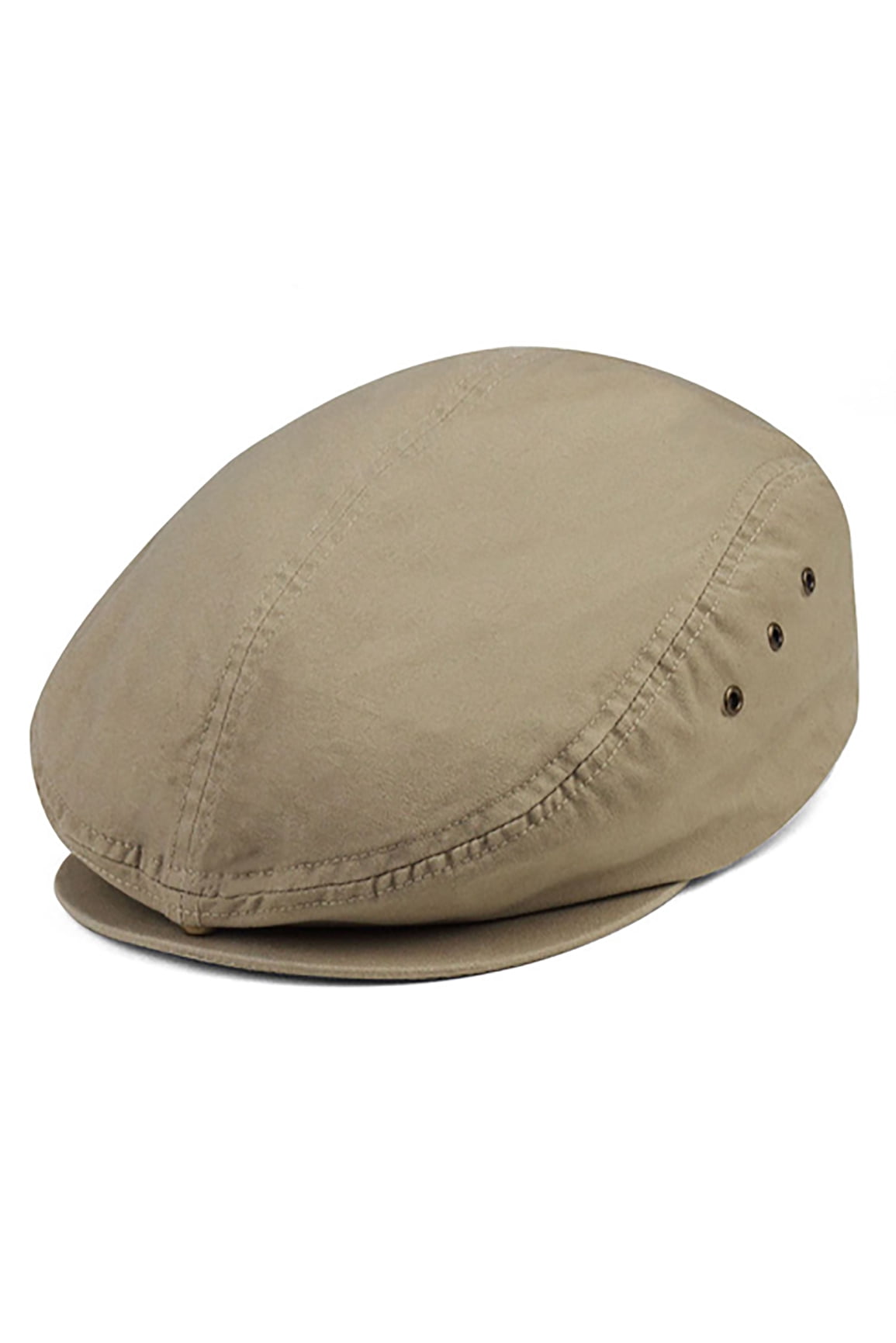 Washed Canvas Golfing Beret Ivy Ascot Cabbie Cap Khaki - Walmart.com