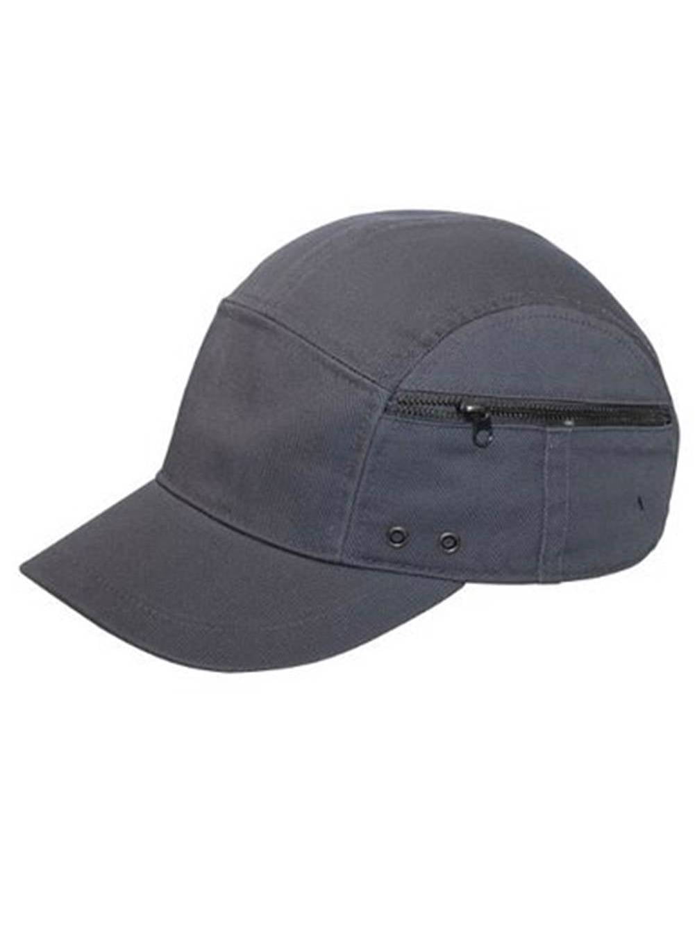 Washed Cotton Twill Casual Zipper Cap - Grey - Walmart.com