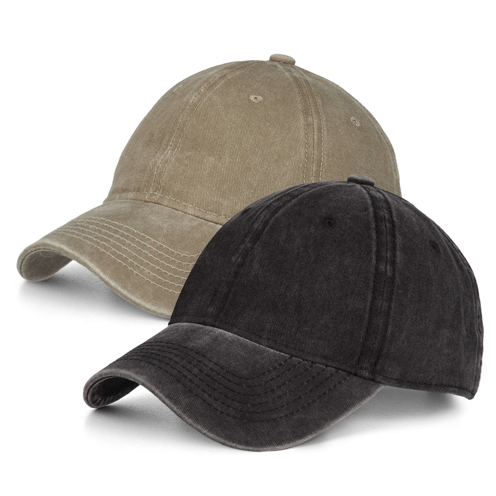 Washed Cotton Vintage Baseball Cap Sun Hats Men Women Baseball Cap ...
