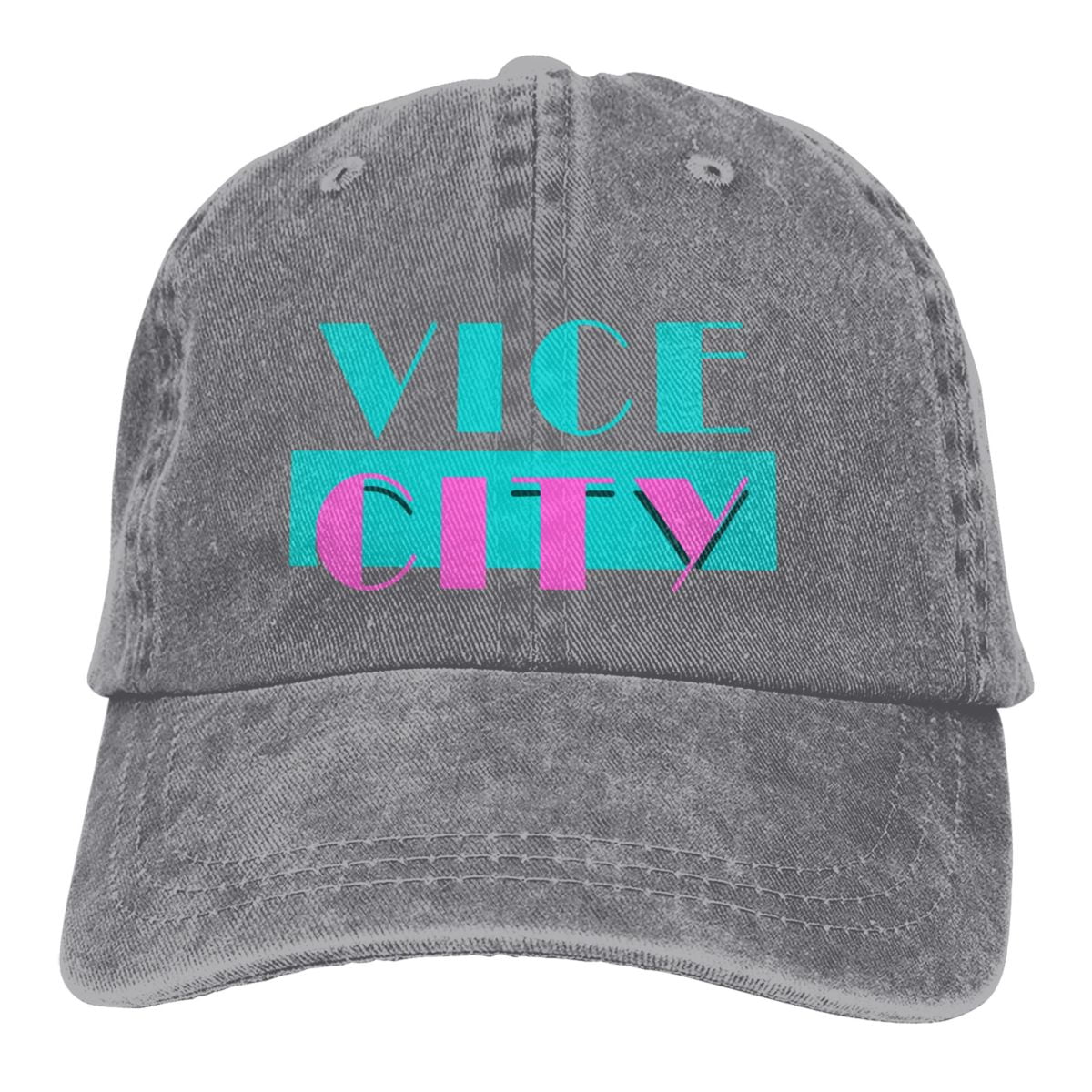 Washed Men's Baseball Cap Vice City Trucker Snapback Caps Dad Hat GTA ...